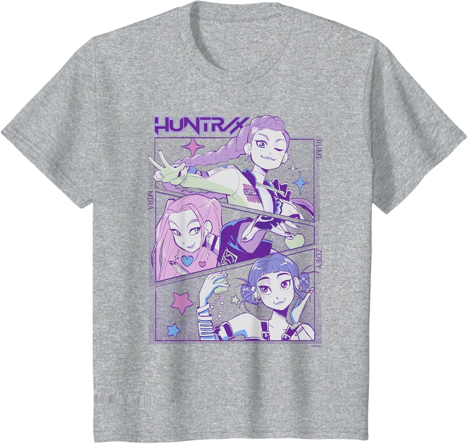 Guvpev KPop Demon Hunters Huntrix T-Shirt, Kpop Idol Group Huntrix ...