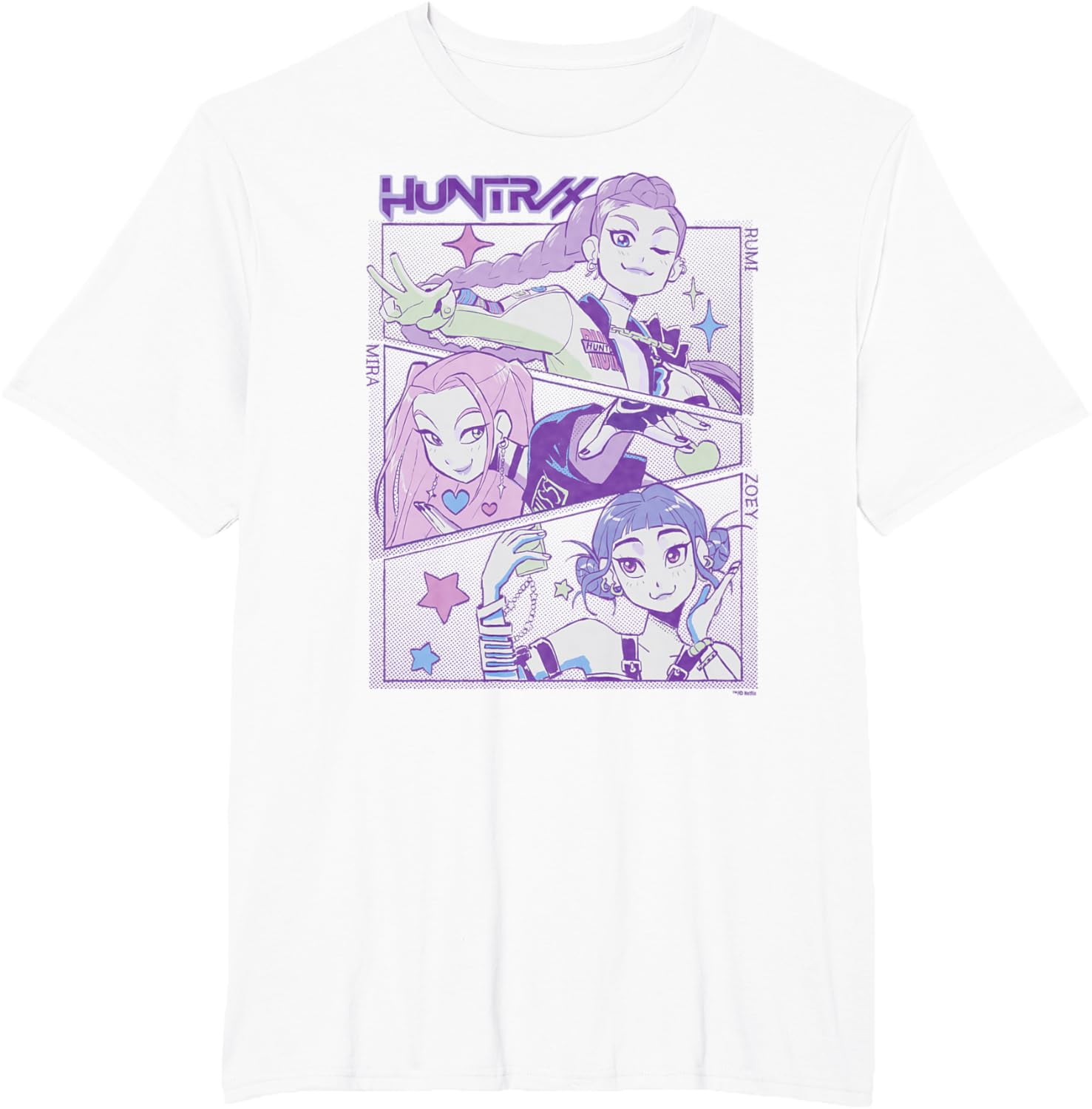 Guvpev KPop Demon Hunters Huntrix T-Shirt, Kpop Idol Group Huntrix ...