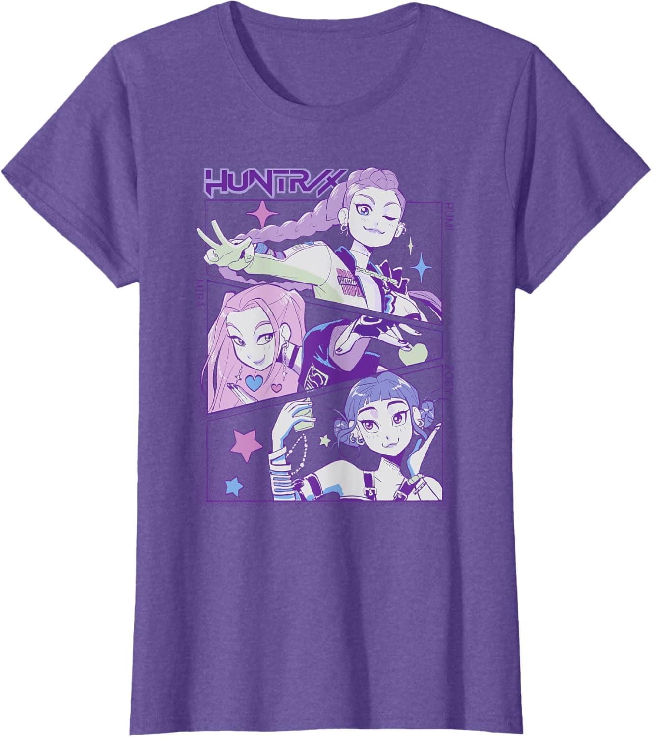 Guvpev KPop Demon Hunters Huntrix T-Shirt, Kpop Idol Group Huntrix ...