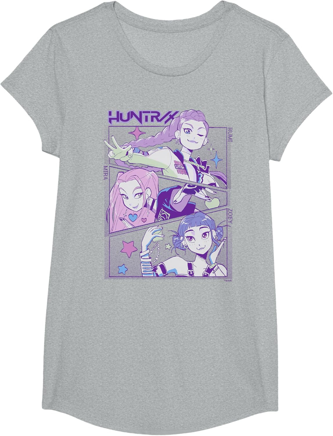 Guvpev KPop Demon Hunters Huntrix T-Shirt, Kpop Idol Group Huntrix ...