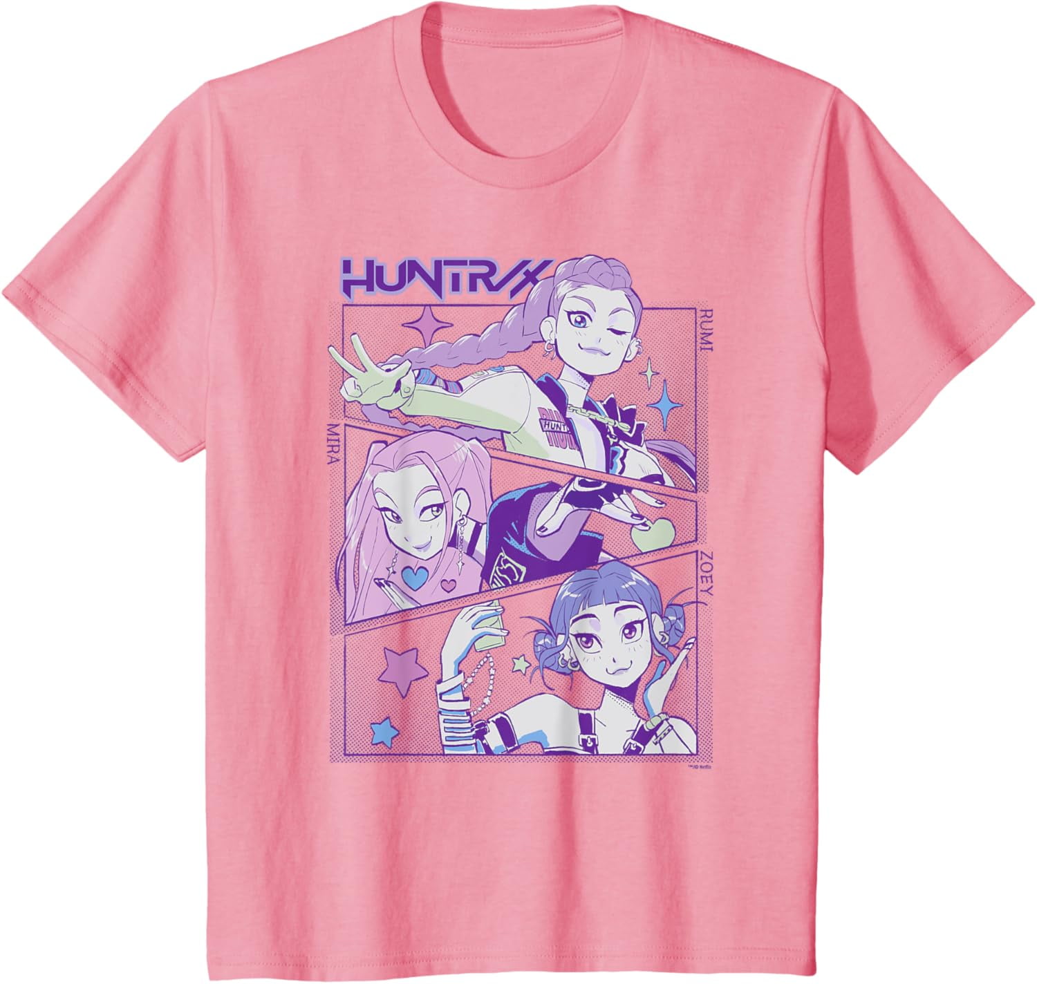 Guvpev KPop Demon Hunters Huntrix T-Shirt, Kpop Idol Group Huntrix ...