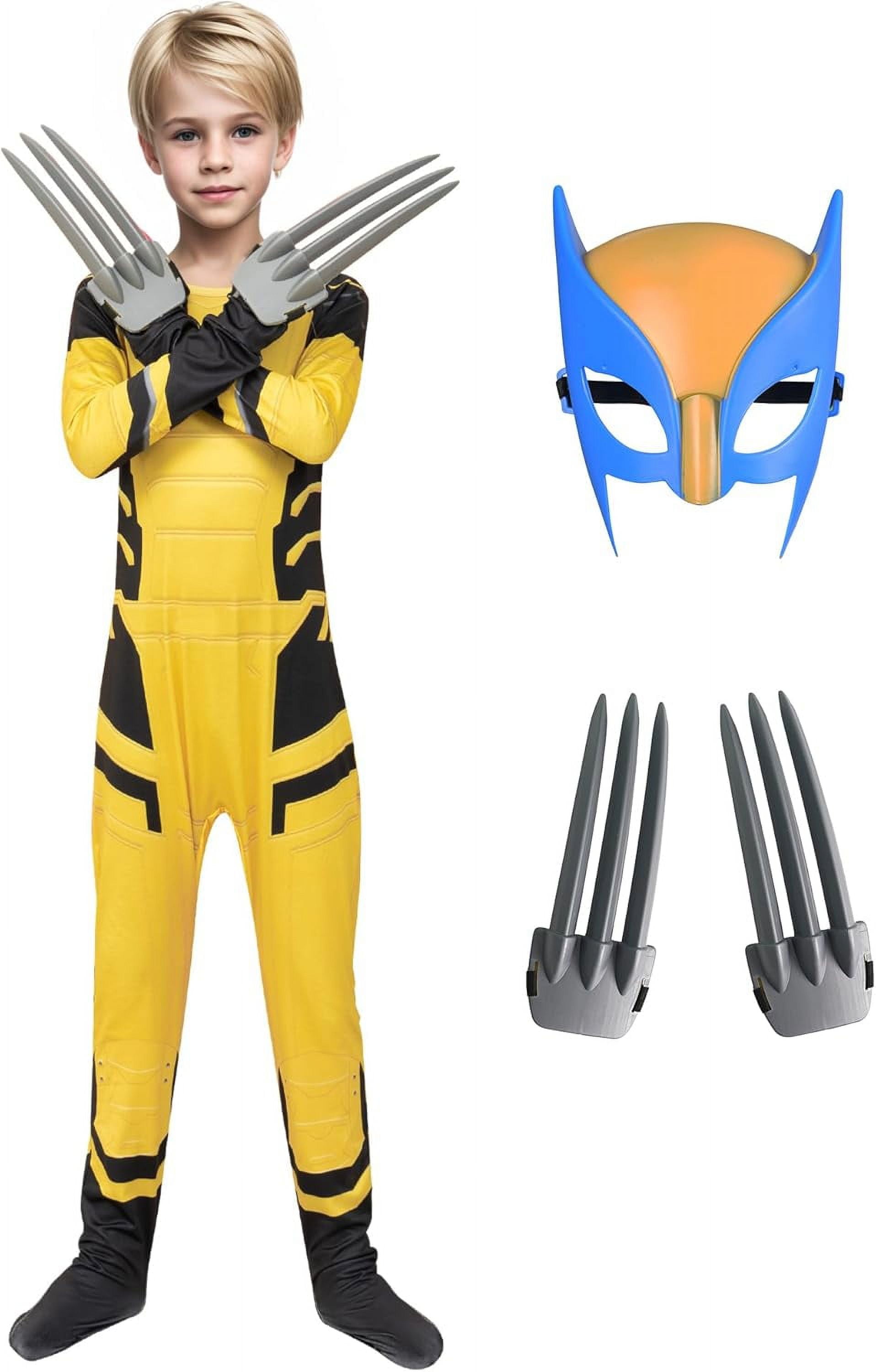Guvpev Kids Woverine Costume - Superhero Deluxe Zentai Suits ...