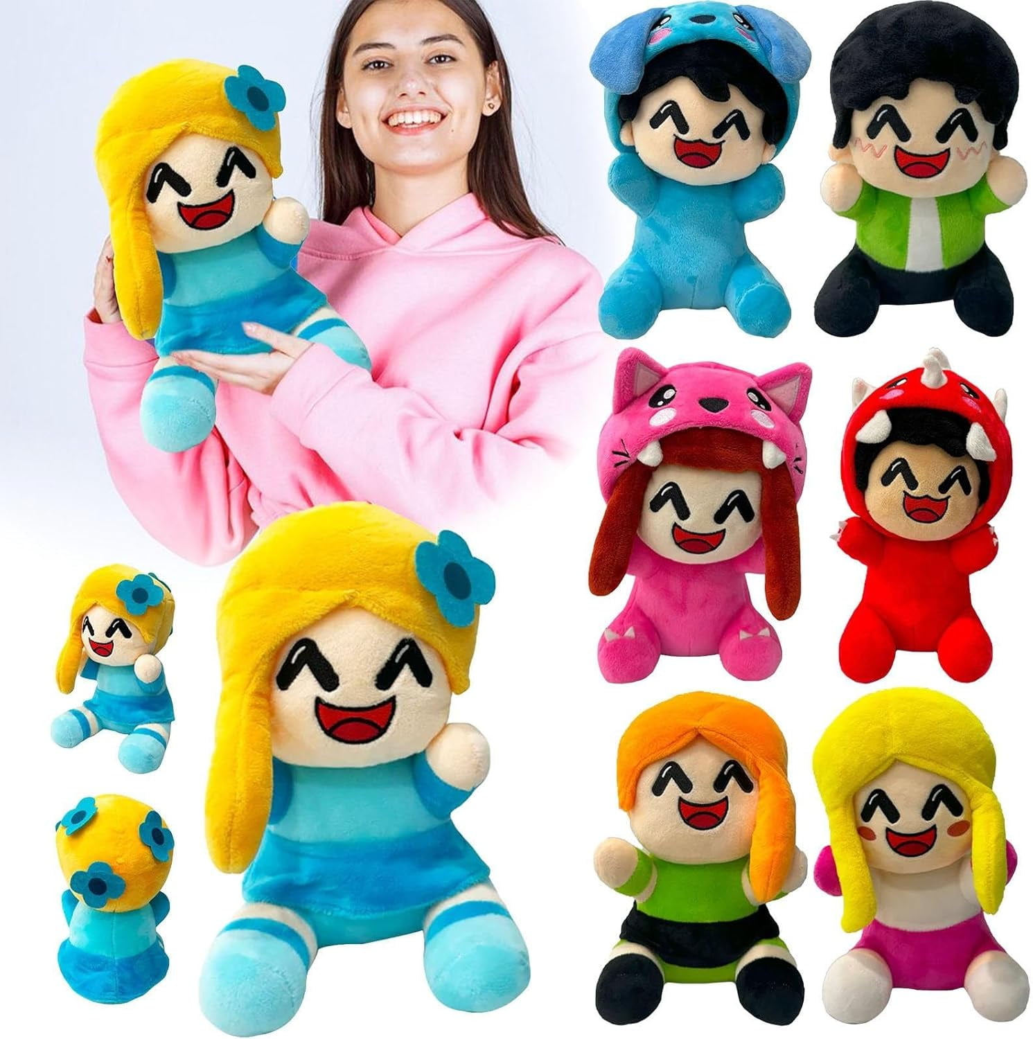 Guvpev Omz Crew Plushies Bundle, Exquisite 8" Omz Crew Merch Plush Toys ...