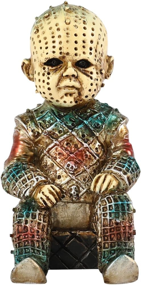 Guvpev Pinhead Mini Figures, 4 Inch Halloween Resin Garden Gnomes ...