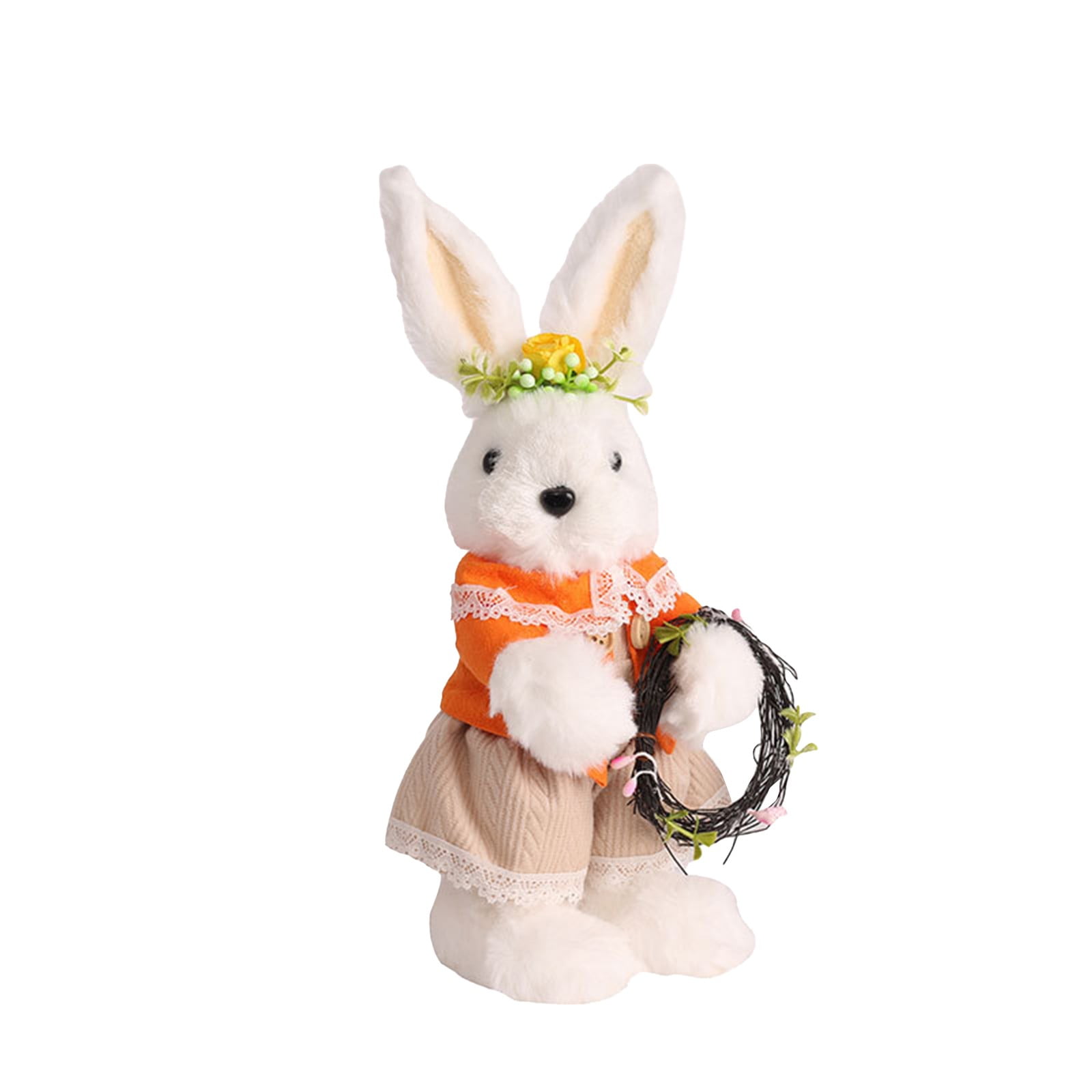 Guvpev Plush Easter Bunny Stuffed Animal, 10.2" Handmade Rabbits Plush ...