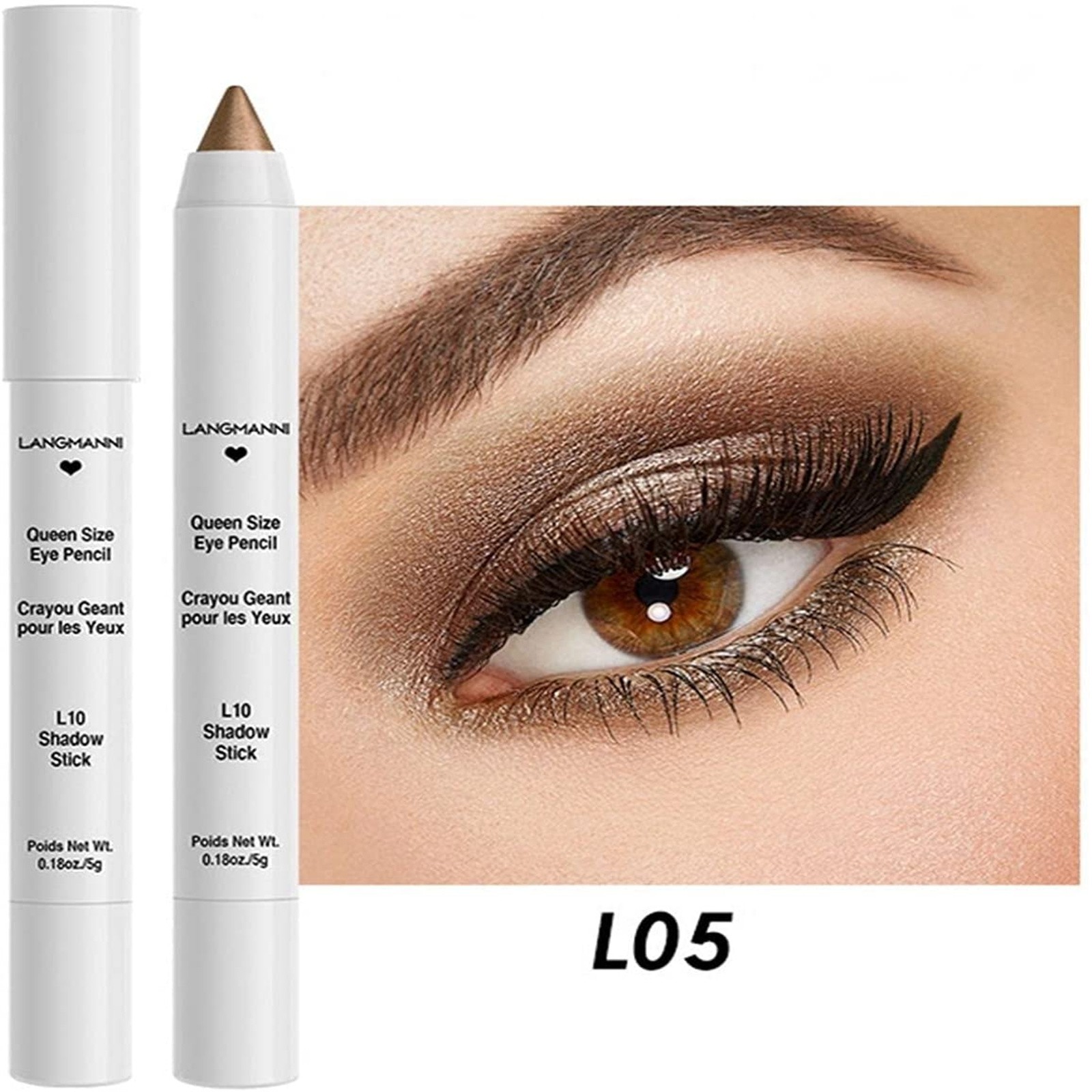 Guvpev Brightening Cream Eyeshadow Stick, Waterproof Long Lasting Eye ...