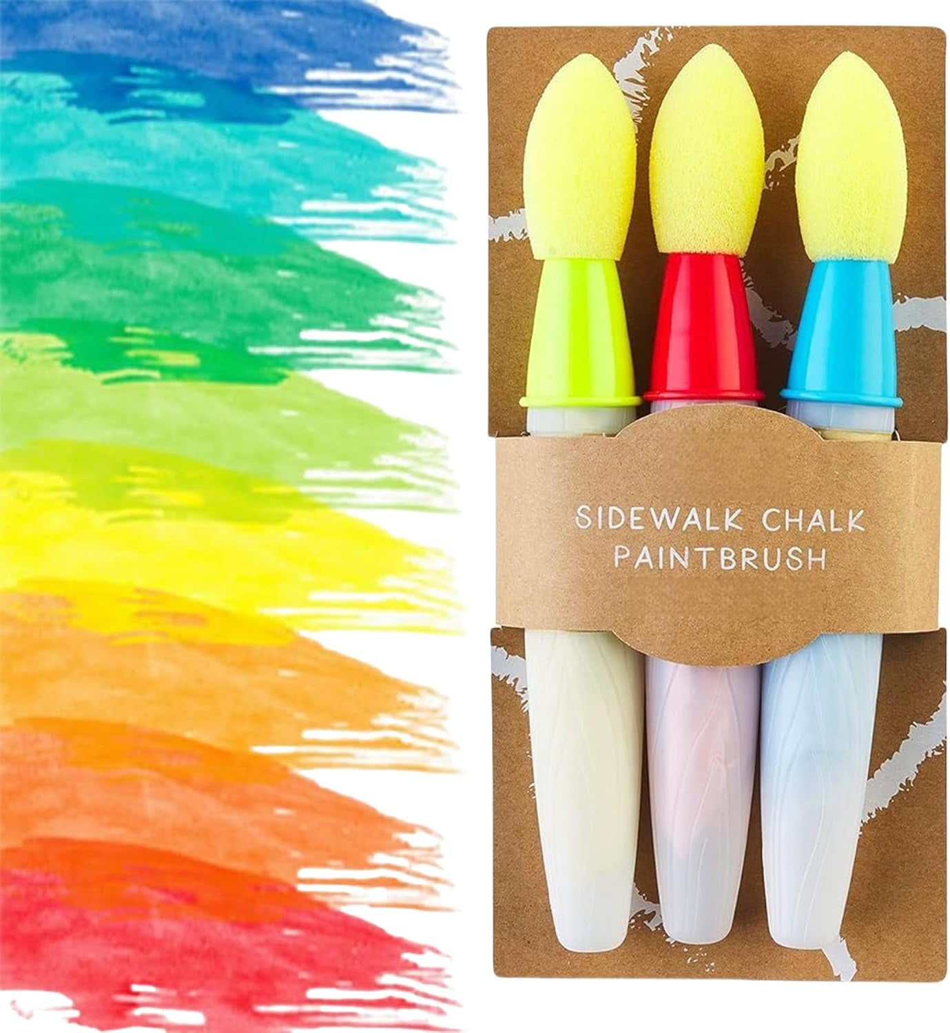 Guvpev Sidewalk Chalk Paint Brush, Sidewalk Chalk Brush, DIY Washable ...
