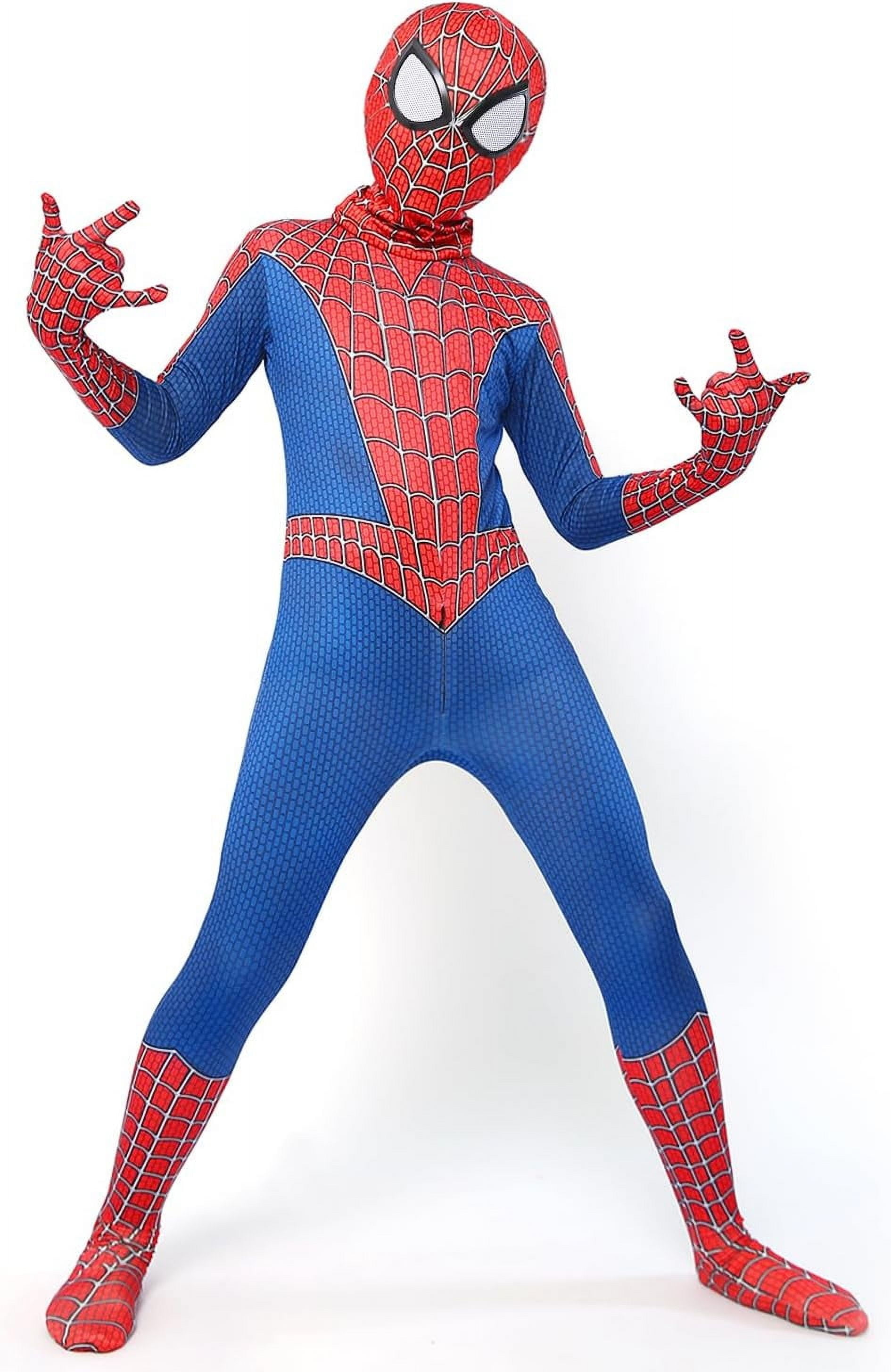 Guvpev Spider Costume for Kids, Spidey Zentai Outfit Cosplay Costume ...