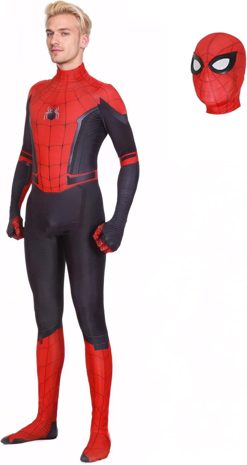 Guvpev Spider-Hero Dress Up Costume for Role Play, Halloween Superhero ...