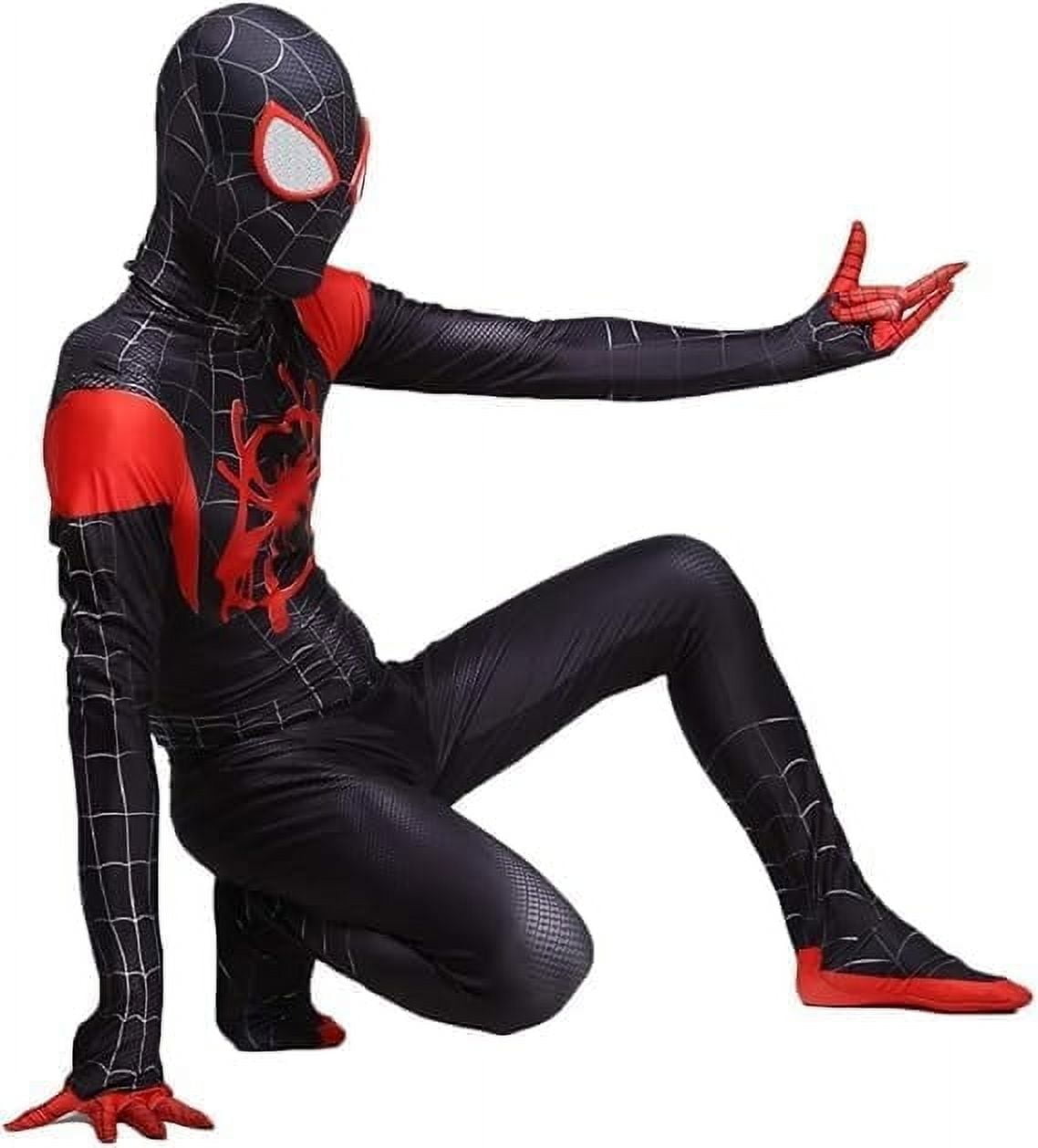 Guvpev Spider Hero Man Costume for Kids, Superhero Deluxe Zentai Suits ...