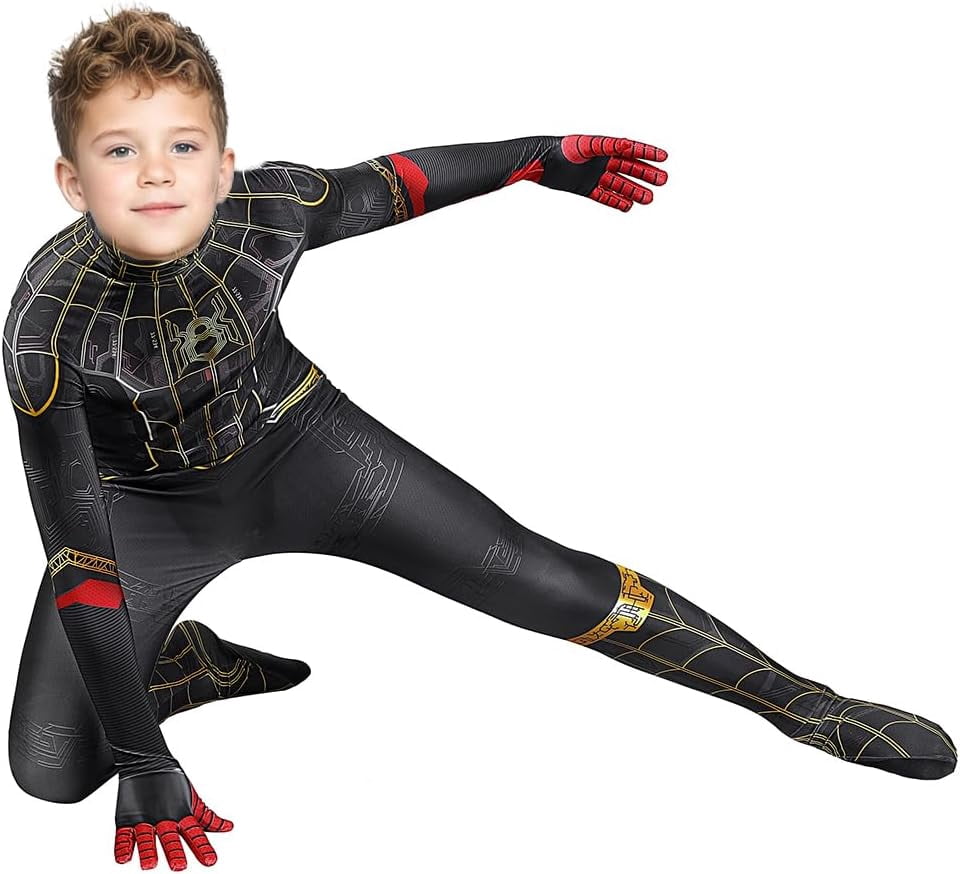 Guvpev Spider Hero Man Deluxe Zentai Costume, Halloween Superhero Dress ...