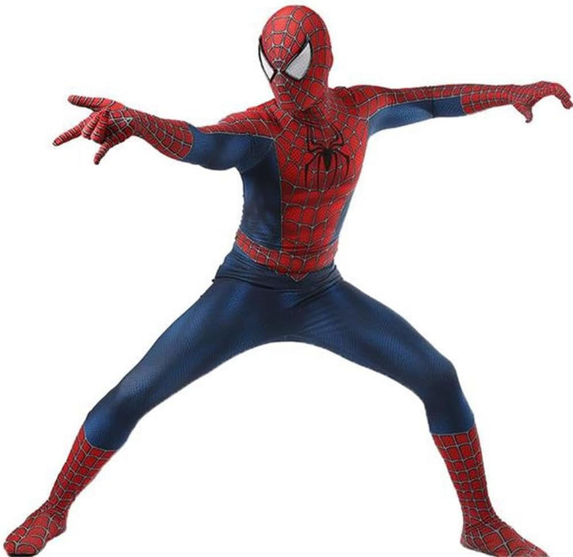 Guvpev Spider Hero Man Halloween Costume, Spandex Halloween Superhero ...