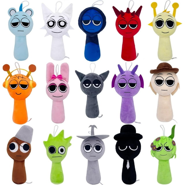 Guvpev Sprunki Plush - 8'' Sprunki Collection Plush of Wenda, Black ...