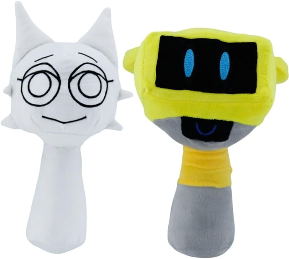 Guvpev Sprunki Plush - 9" Wenda & Fun Bot Plushies Toys, Sprunki Game ...
