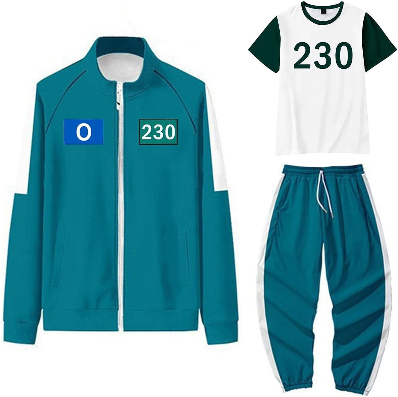 Guvpev Squid Game Costume, Squid Game Player O-230 Costume Tracksuit ...