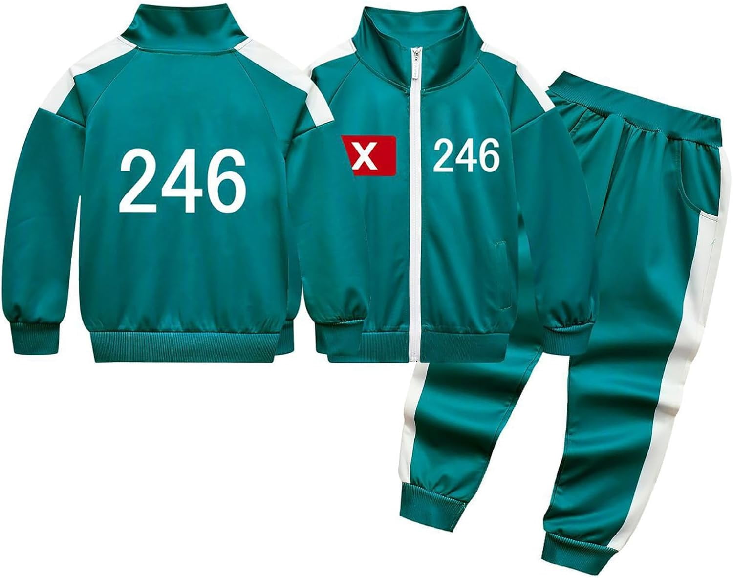 Guvpev Squid Game Costume, Squid Game Player X-246 Cosplay Costumes for ...