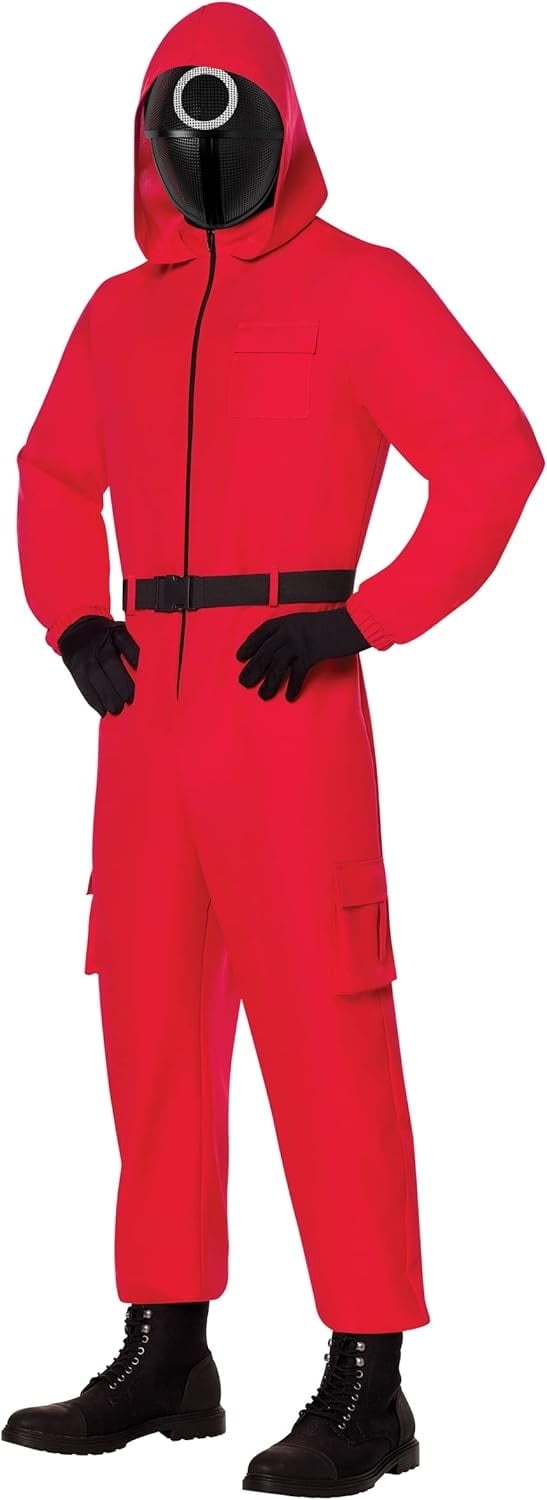 Guvpev Squid's Games Costume, Squid's Games Red Guards Workers Jumpsuit ...