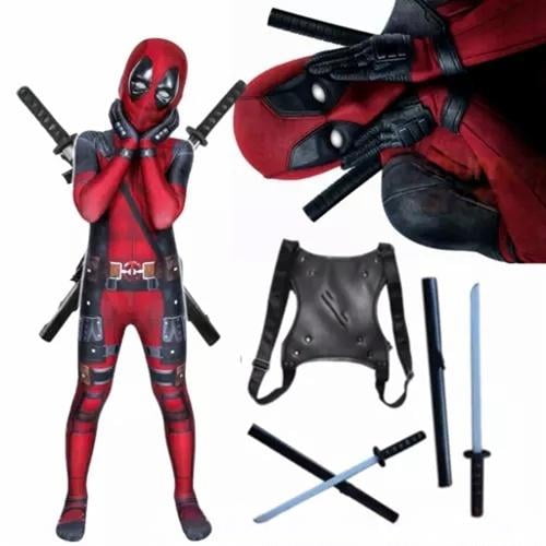 Guvpev Superhero Dead𝐩𝐨𝐨𝐥 Costume, Premium Halloween Costumes Jumpsuit ...