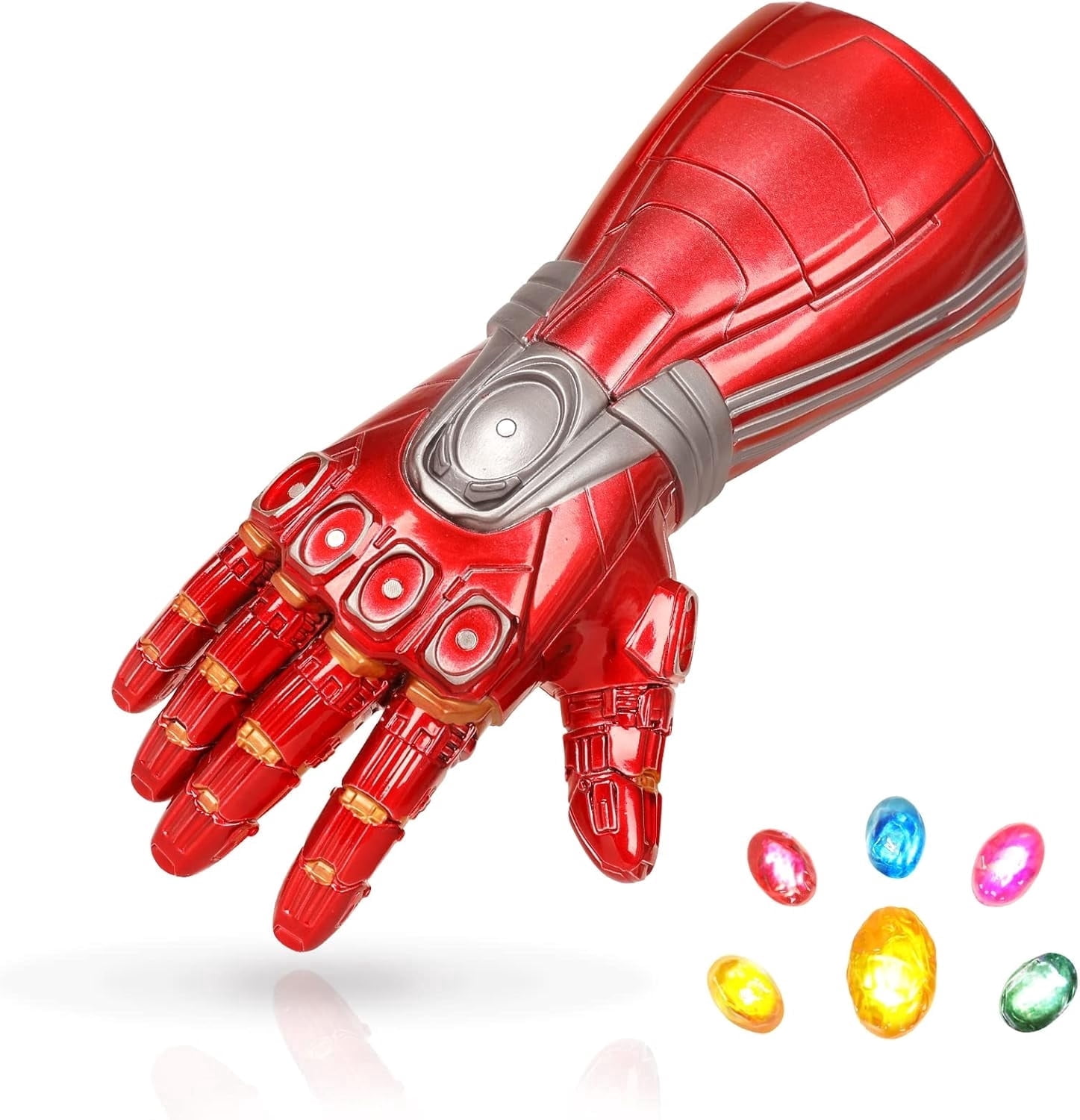 Guvpev Infinity Gauntlet with Six Removable Magnet Gem Infinity Gloves ...