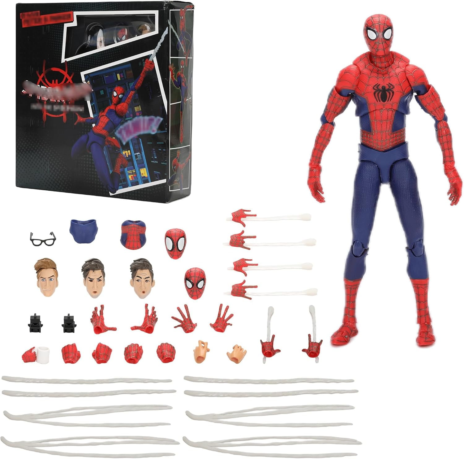 Guvpev Superhero Spider: Into The Spider-Verse - Spider Hero Man Action Figure Toys, Joints ...