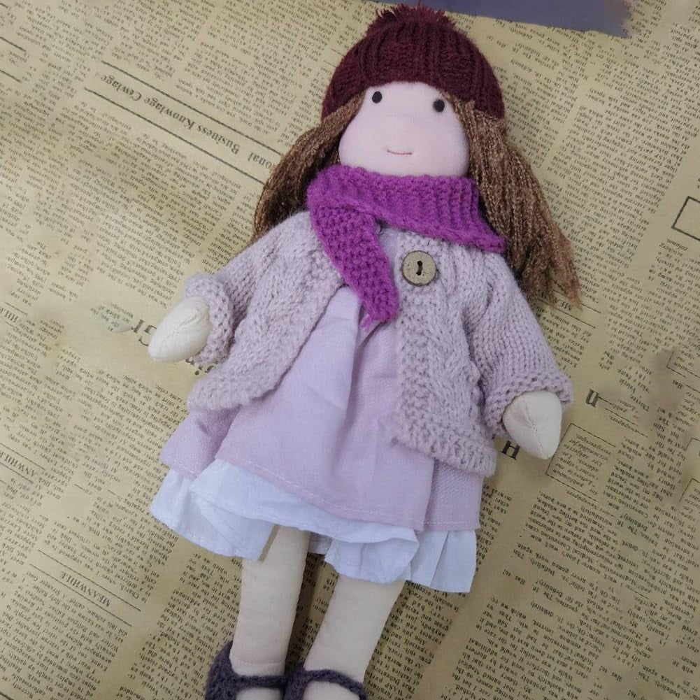 Guvpev Waldorf Doll Handmade 12" Soft Baby Doll, Knitted Plush Doll ...