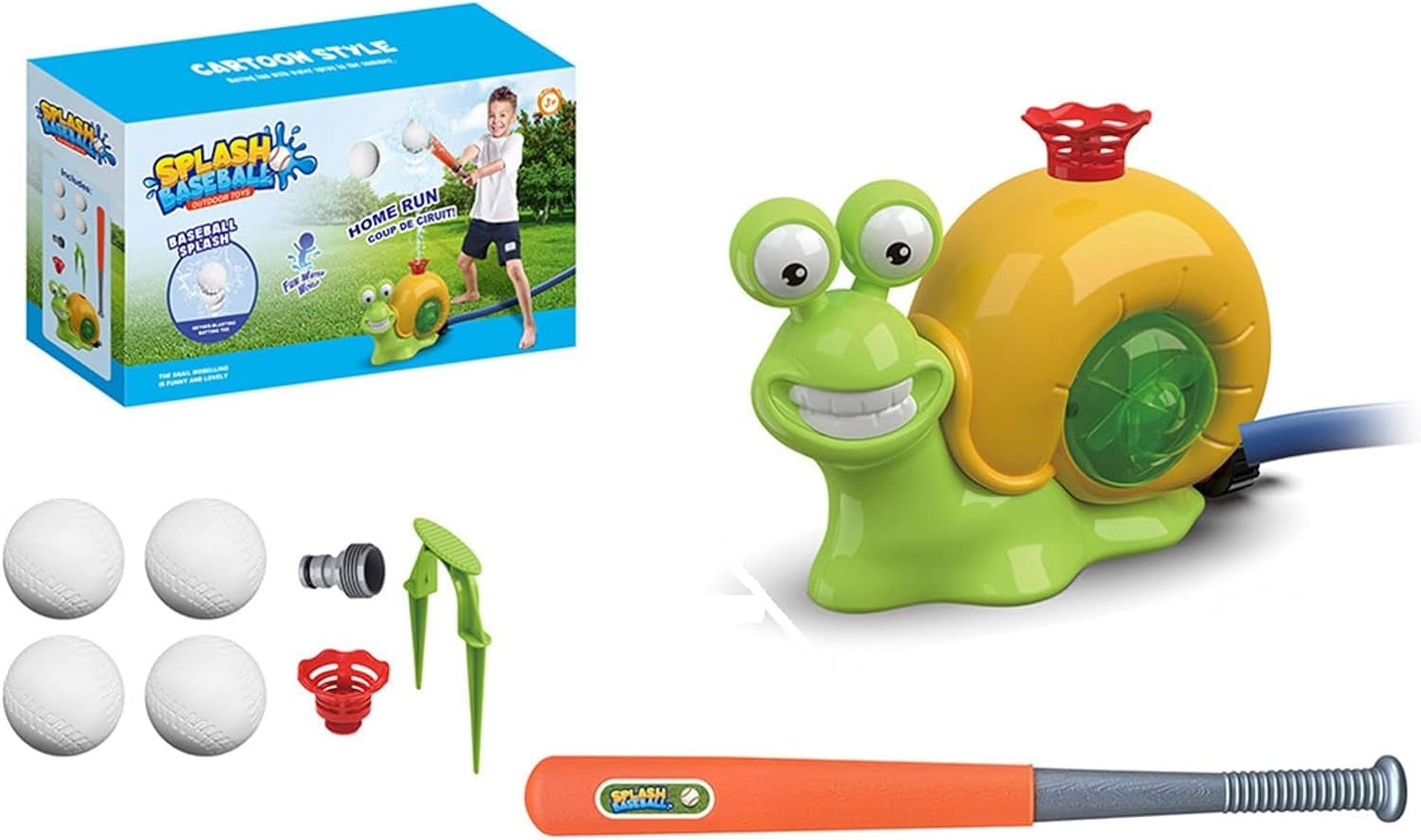 Guvpev Water Sprinkler Baseball Toy for Kids Outdoor Play, Tree Stakes ...