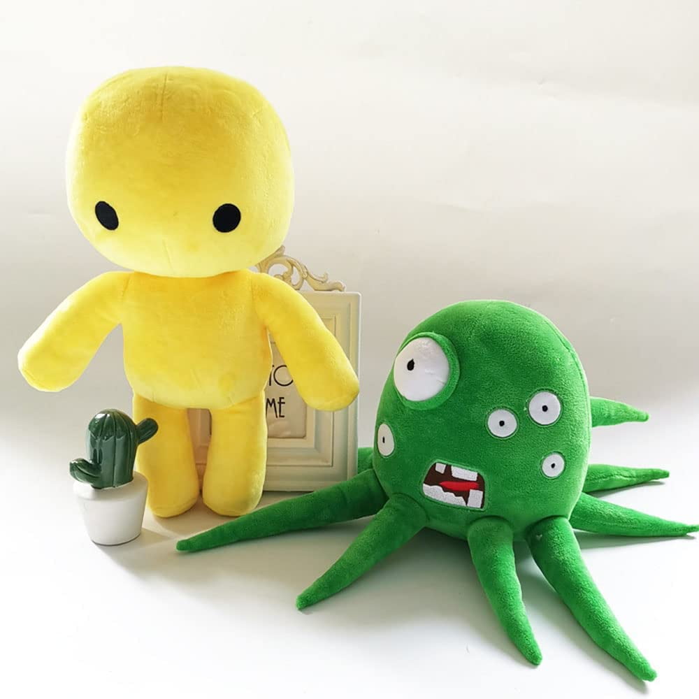 Guvpev Wobbly Life Plush, 2Pcs Yellow Man and Octopus Monster Plushies ...