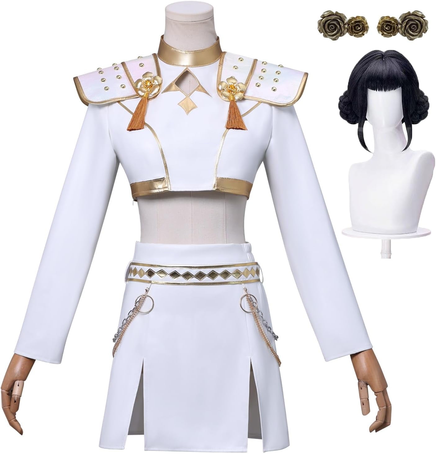 Guvpev Women Demon Hunters Costume Cosplay Zoey Halloween Costumes Top ...