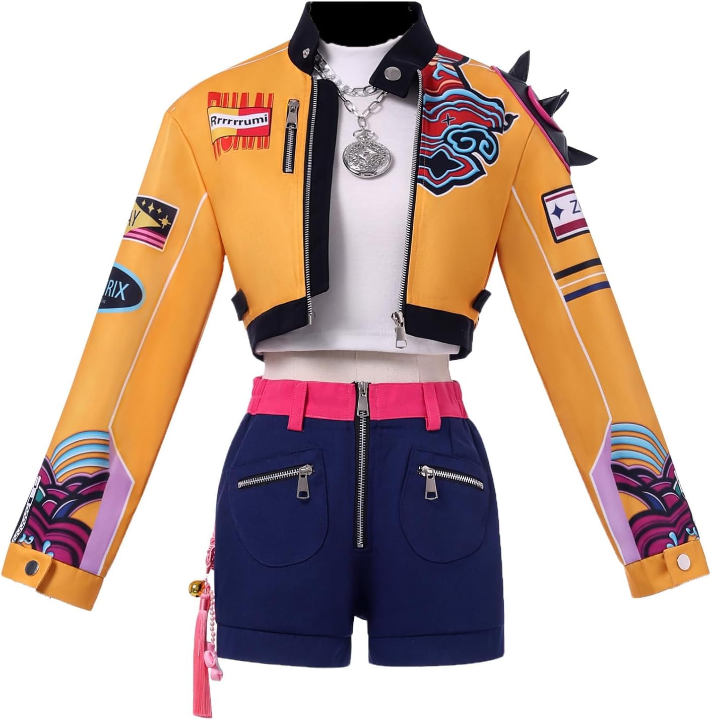 Guvpev Women KPop Demon Hunters Costume Cosplay Rumi Costume Halloween ...