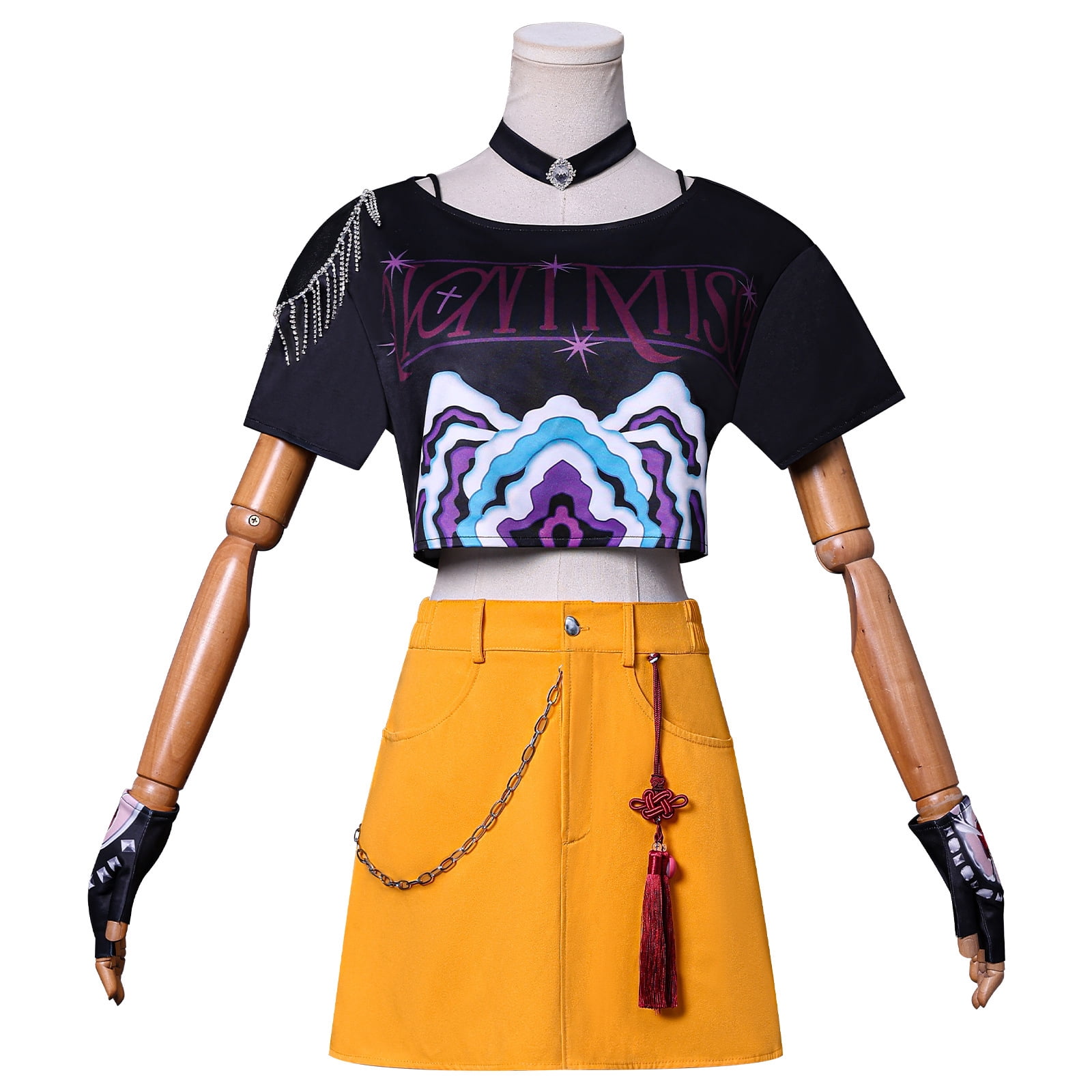 Guvpev Women KPop Demon Hunters Costume, Mira KPop Demon Hunters Outfit ...