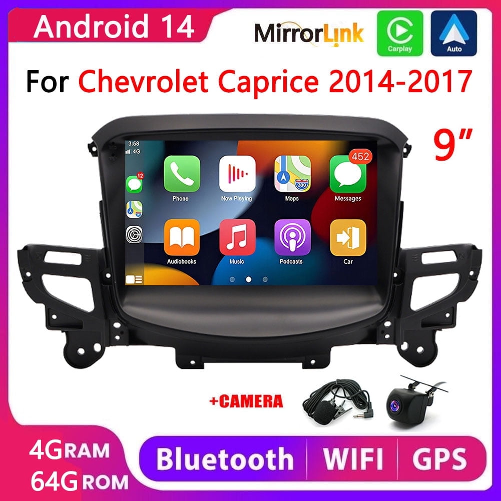 Guwzn Car Stereo Radio for Chevrolet Caprice PPV 2014-2017 9" Android ...
