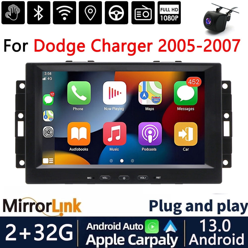 Guwzn Car Stereo Radio for Dodge Charger Magnum 2005-2007 8 Inch ...