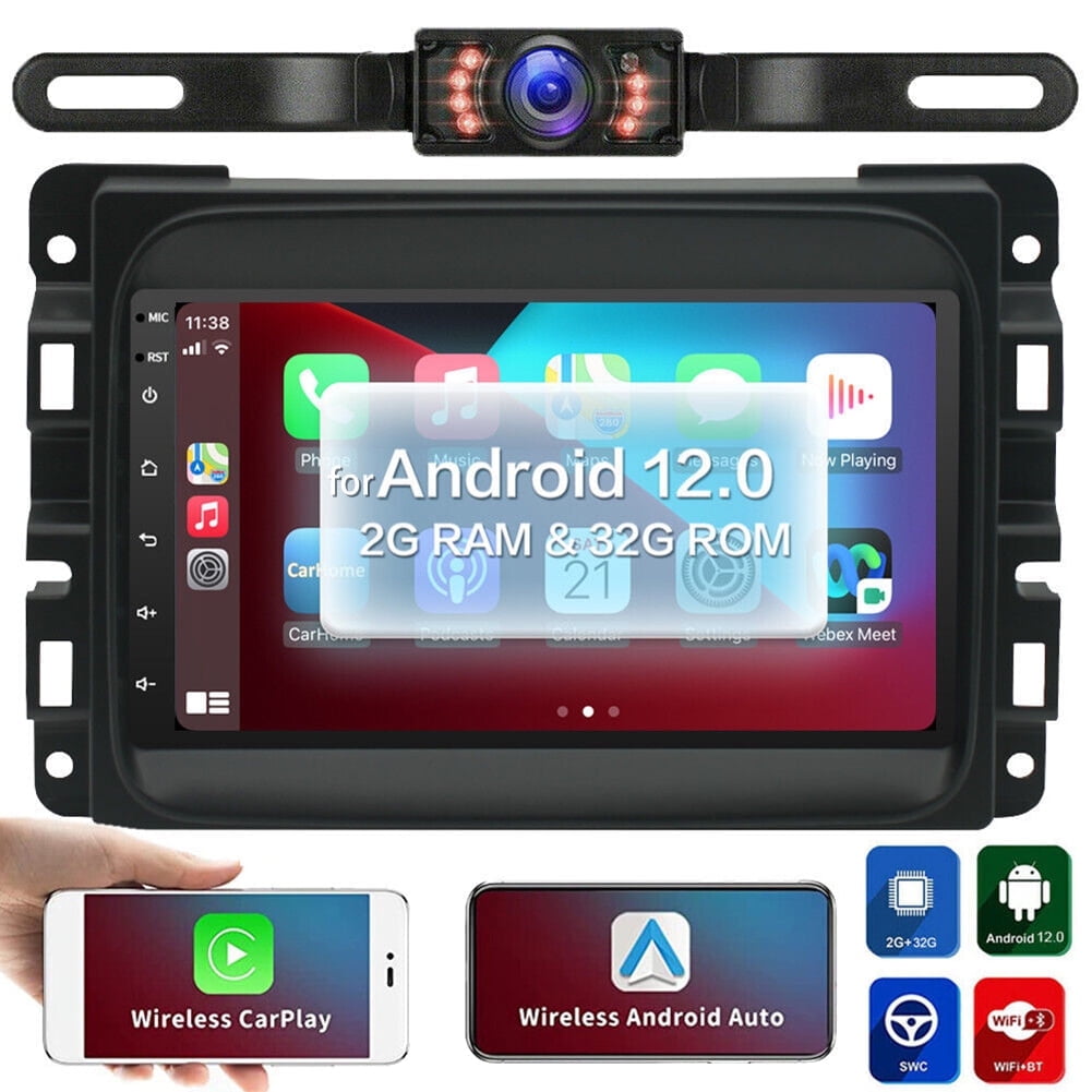 Guwzn Car Stereo Radio for Dodge Ram 2013-2018 7" Touchscreen 2+32G ...