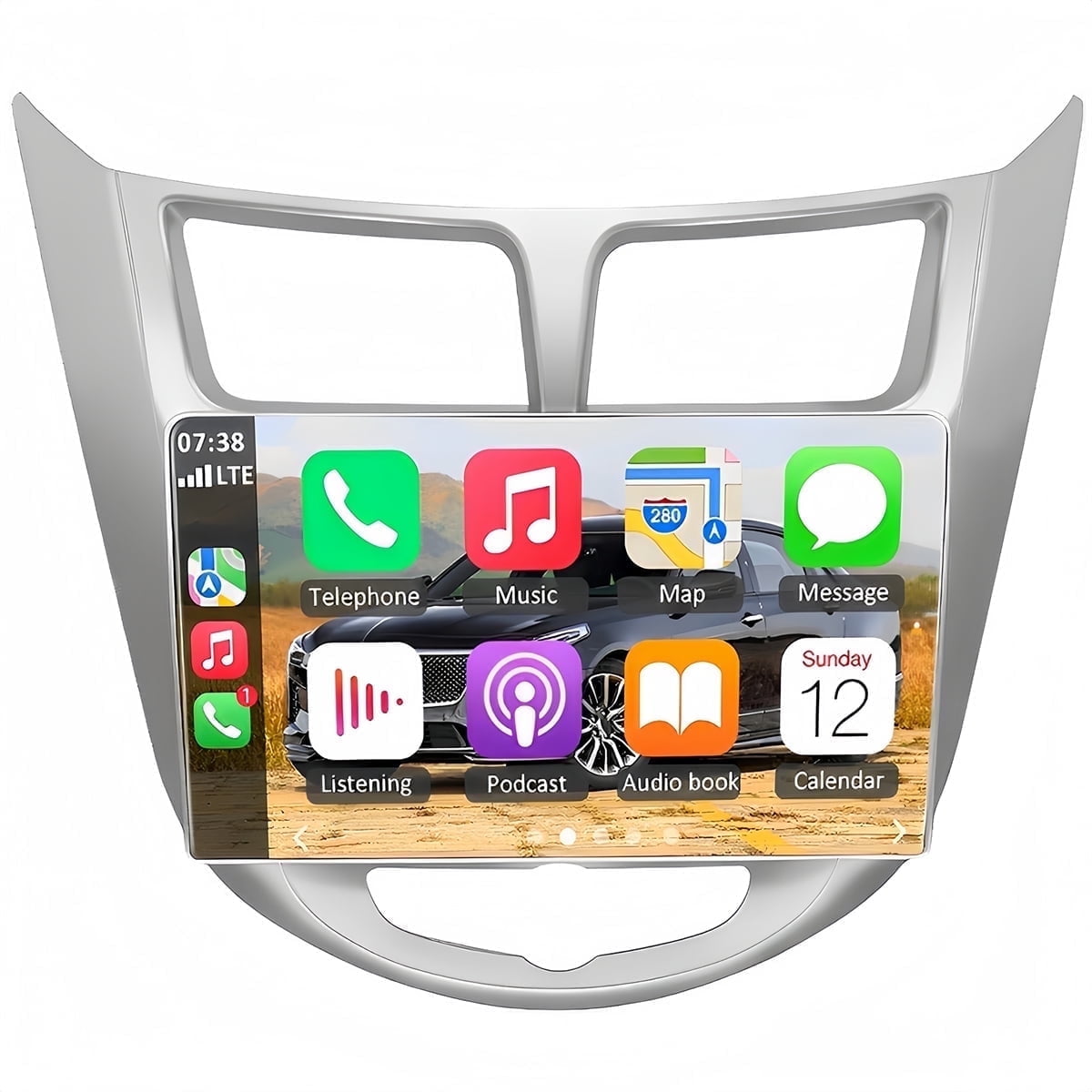 Guwzn Car Stereo Radio for Hyundai Verna Accent 2011-2019 9" Touchscreen 2+32G Vehicle GPS ...