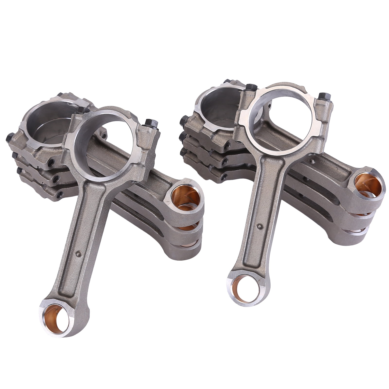 Guwzn Set of 8 Floating Pin Connecting Rod w/ Bushing Compatible for ...