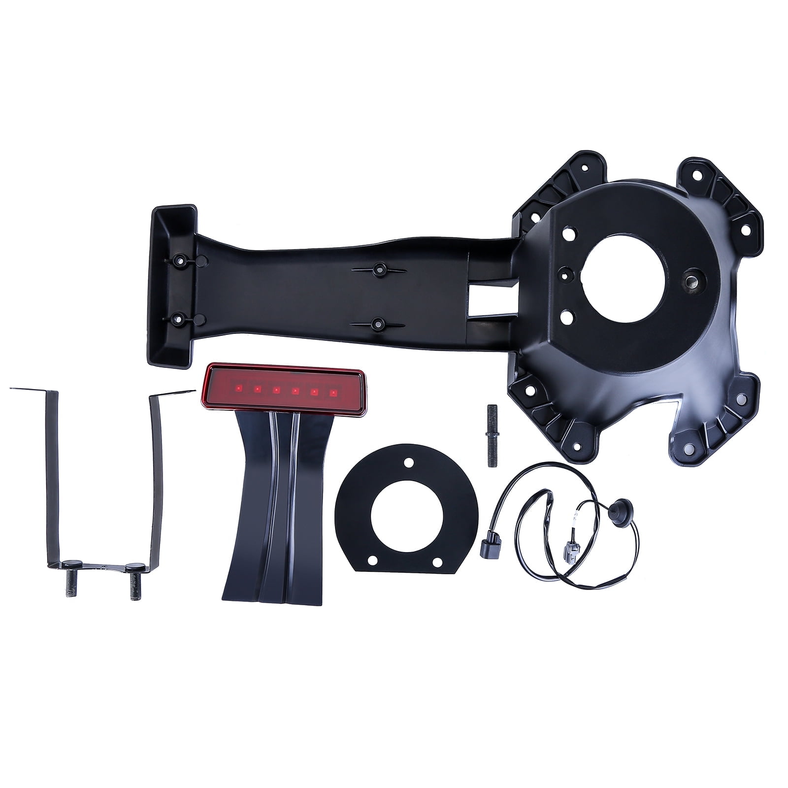 Guwzn Wrangler Spare Tire Mounting Bracket WITH Brake Light Compatible ...