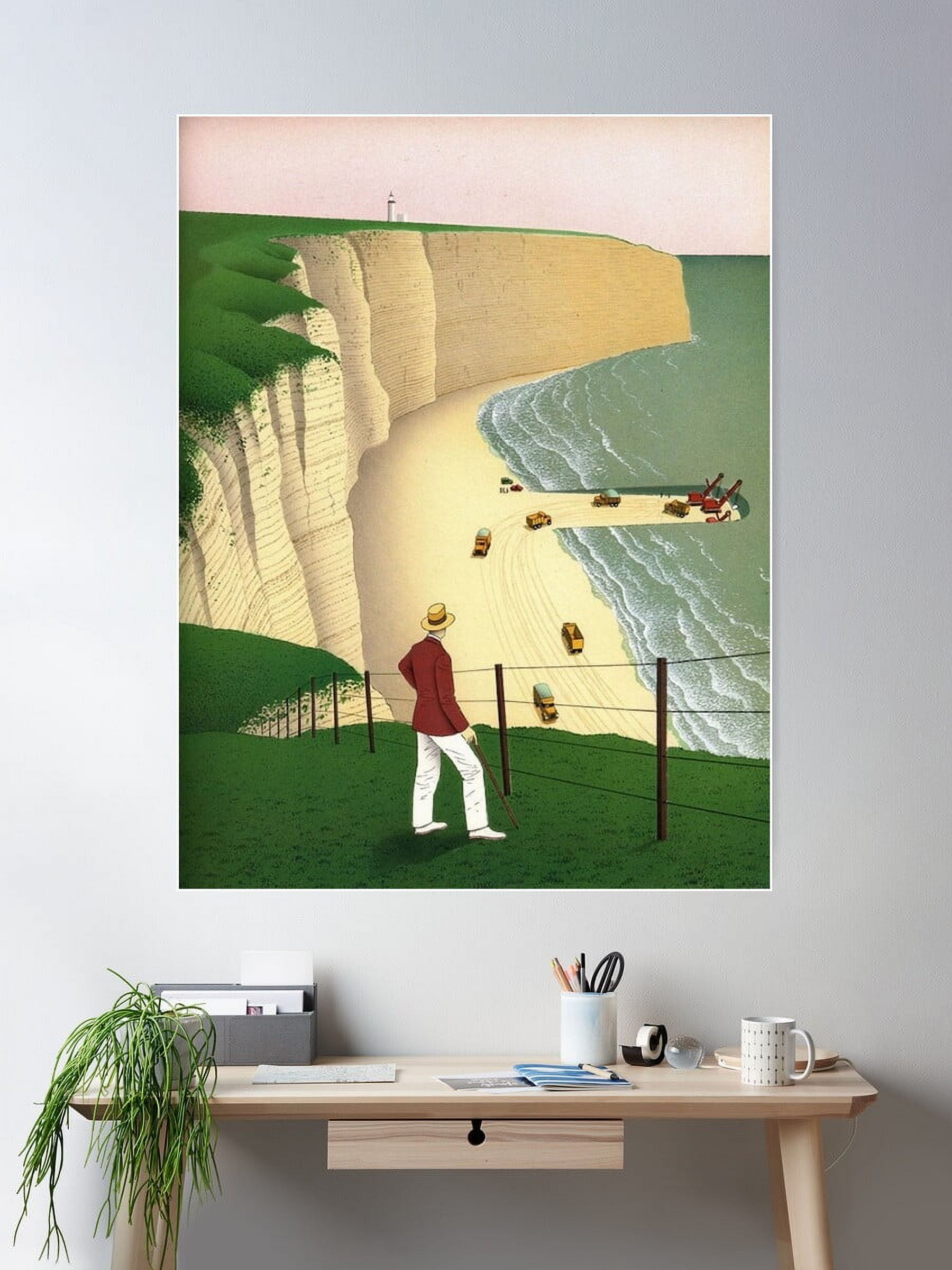 Guy Billout Tycoon Poster Wall Art, Modern Wall Decor For Living Room ...