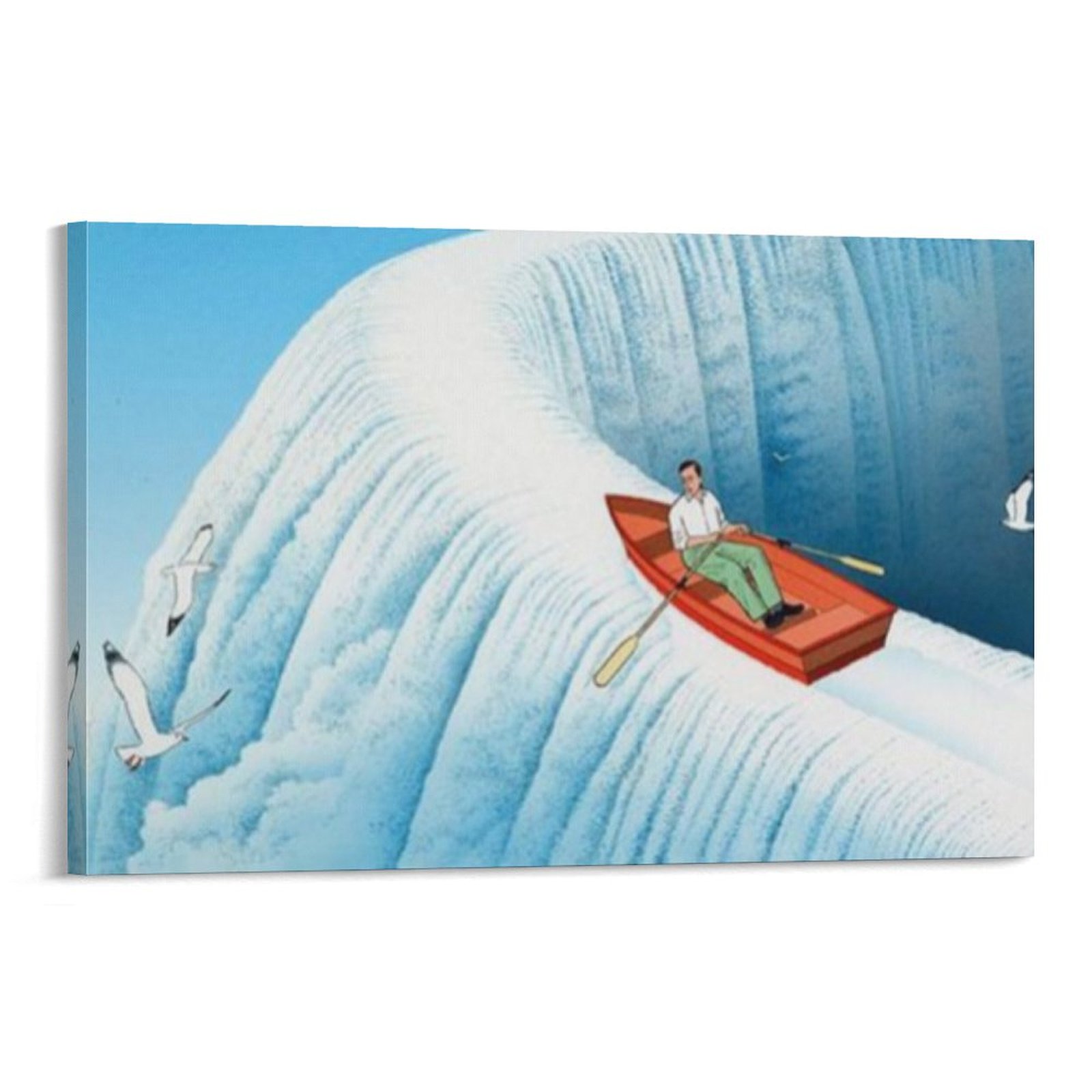 Guy Billout Vintage Travel Poster Illustration (87) Canvas Wall Art ...