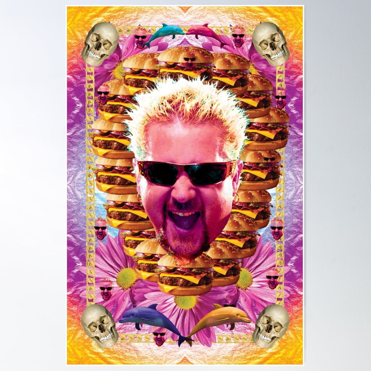 Guy Celebrity Chef Fieri Poster Wall Art, Modern Wall Decor For Living ...