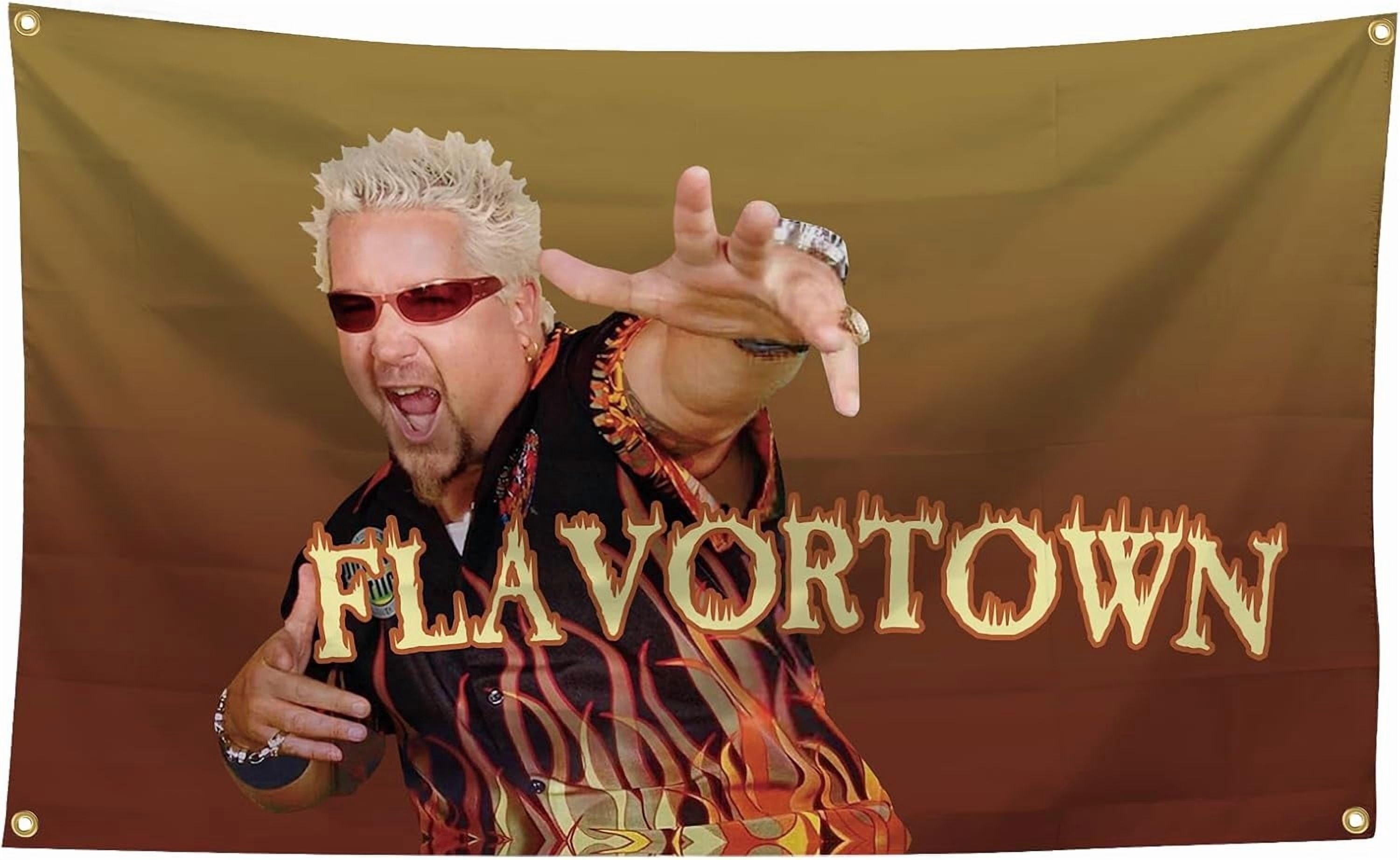 Tapestry Guy Fieri Flavortown Funny Poster Durable Man Cave Wall, This ...