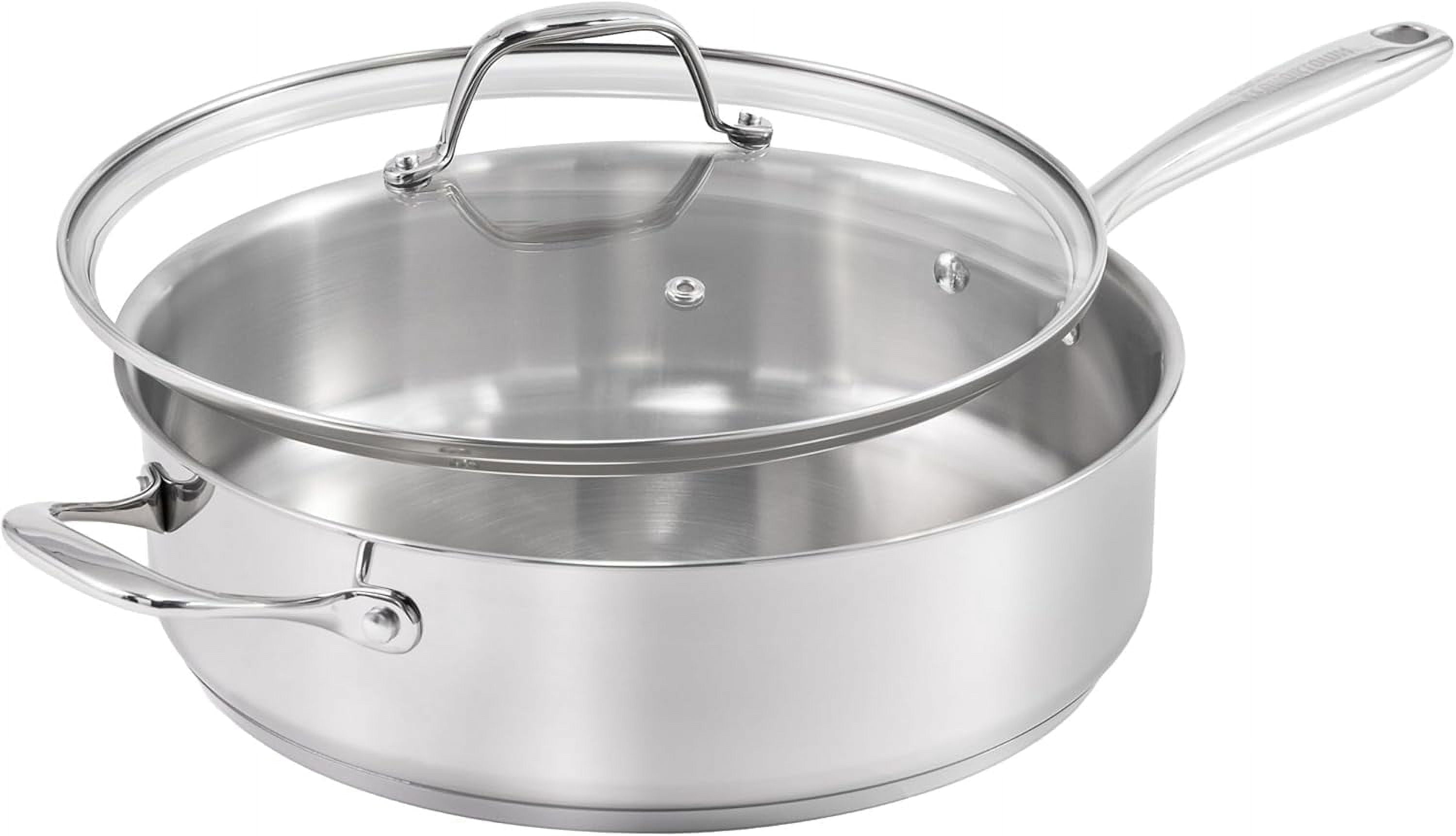 Guy Fieri's Flavortown 5 Qt. Stainless Steel Sautepan with Lid ...