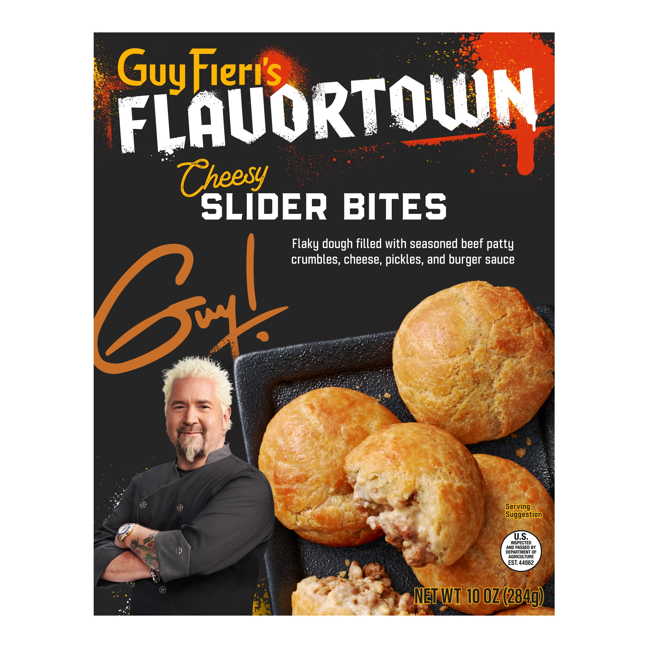 Guy Fieri’s Flavortown Cheesy Slider Bites, 10 oz Box (Frozen ...