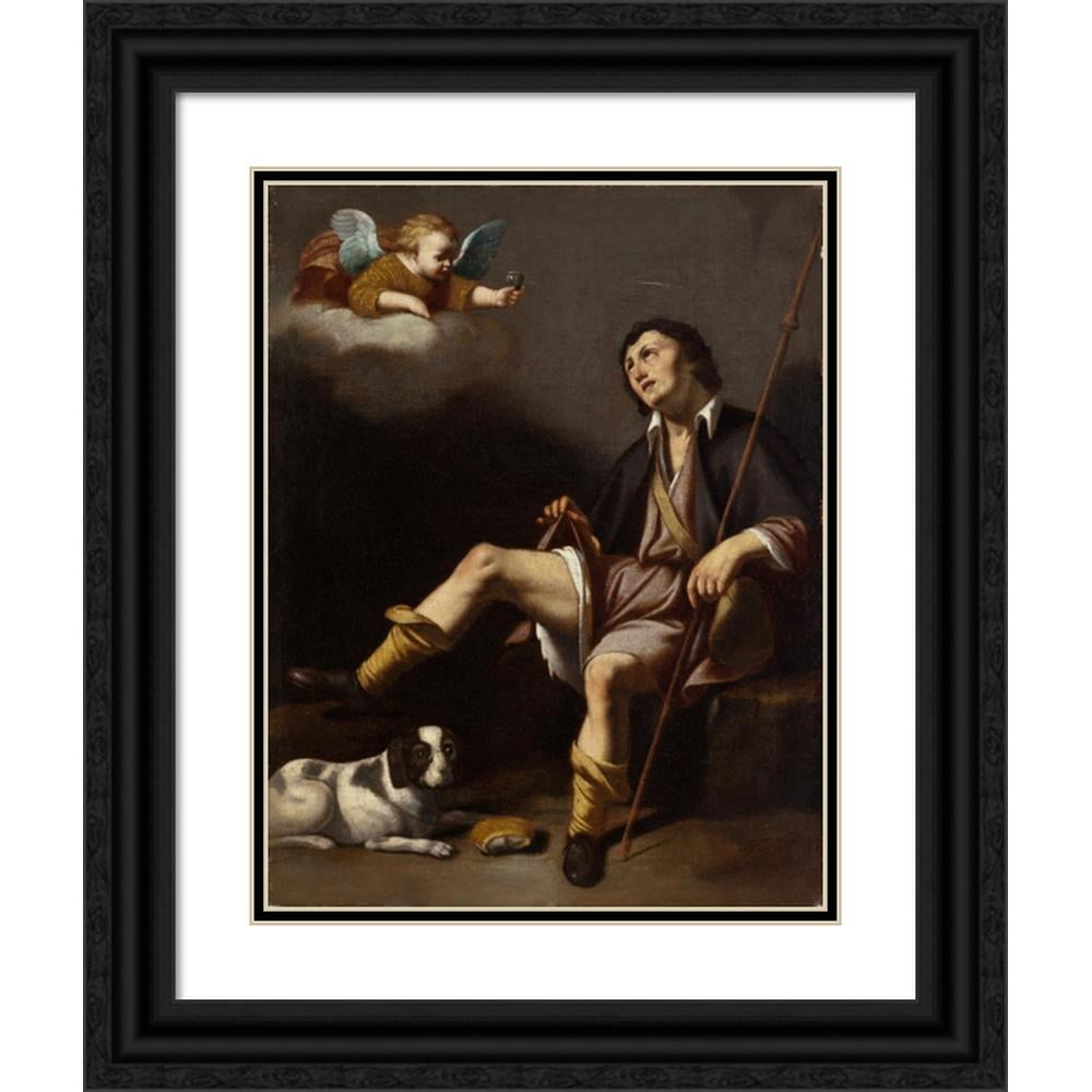 Guy François 12x14 Black Ornate Wood Framed Double Matted Museum Art ...