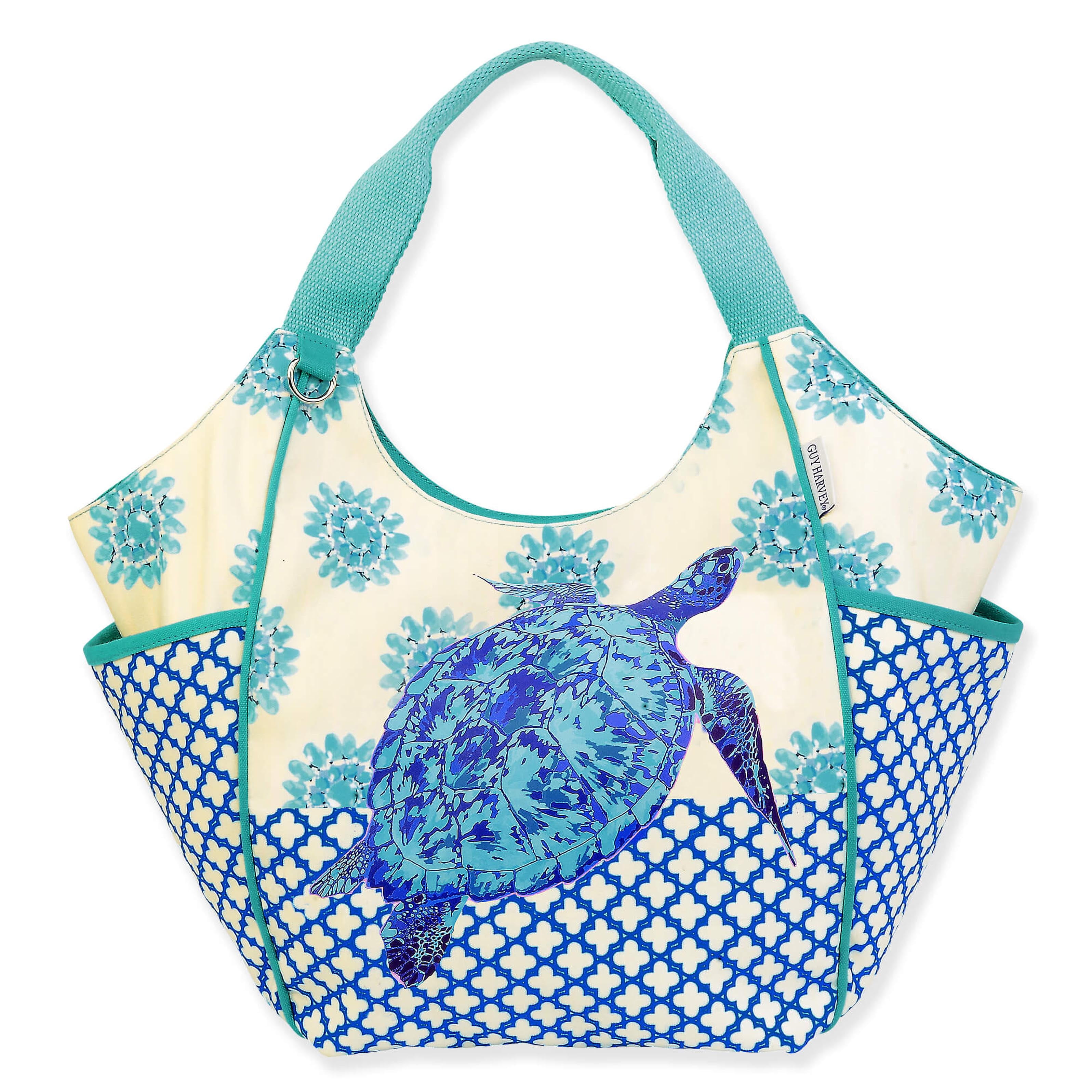 Guy Harvey Jewel and Gem Sea Turtle Large Scoop Tote - Walmart.com