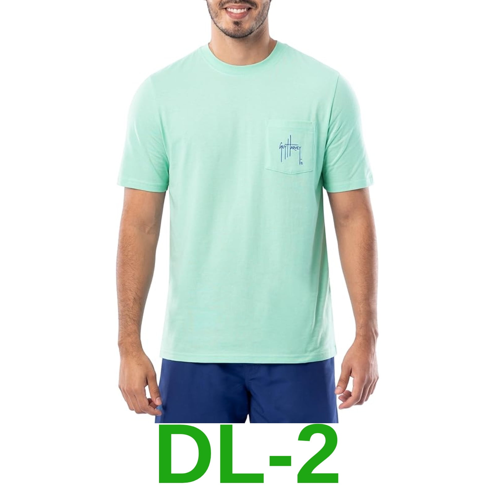 Guy Harvey Marlin Stencil Short-Sleeve Pocket T-Shirt for Men - Beach ...