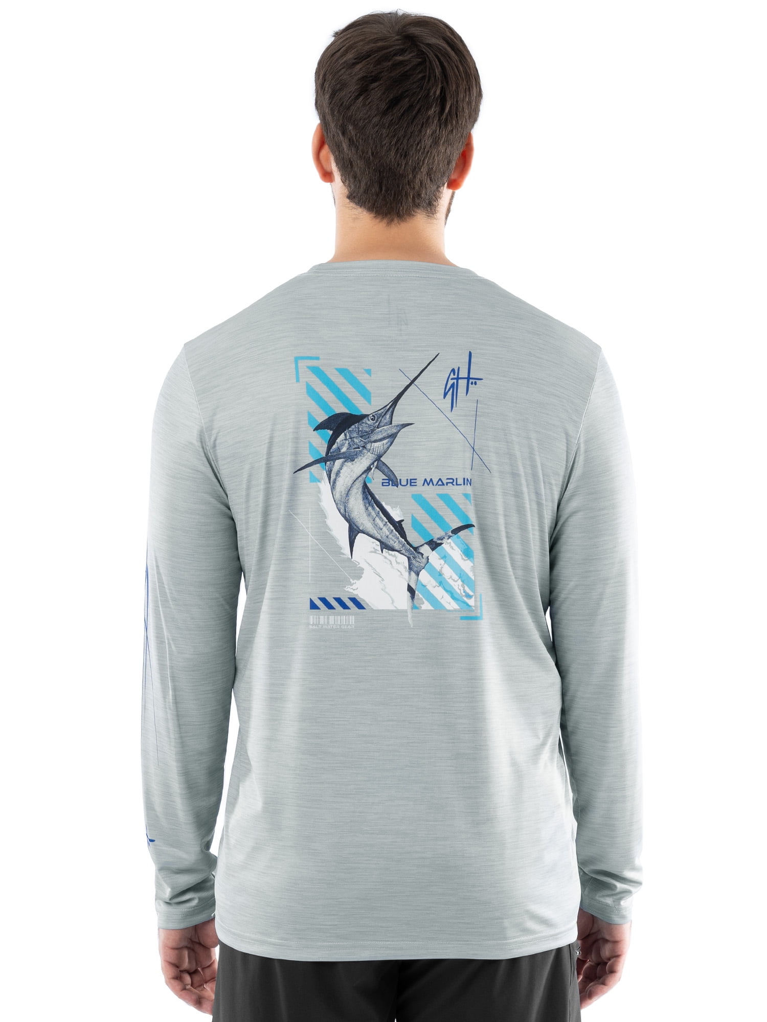GH by Guy Harvey Men's Performance Long Sleeve Fishing Shirt, Sizes:S ...