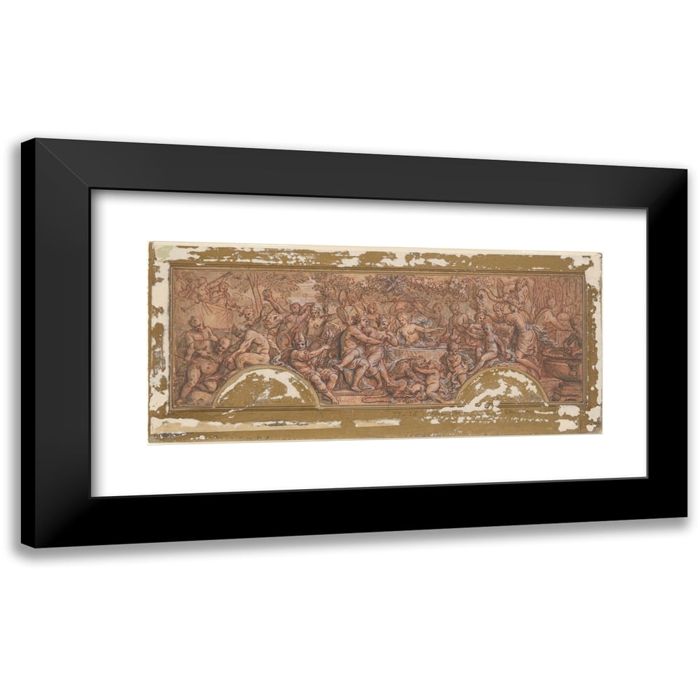 Guy Louis Vernansal the Elder 24x13 Black Modern Framed Museum Art ...