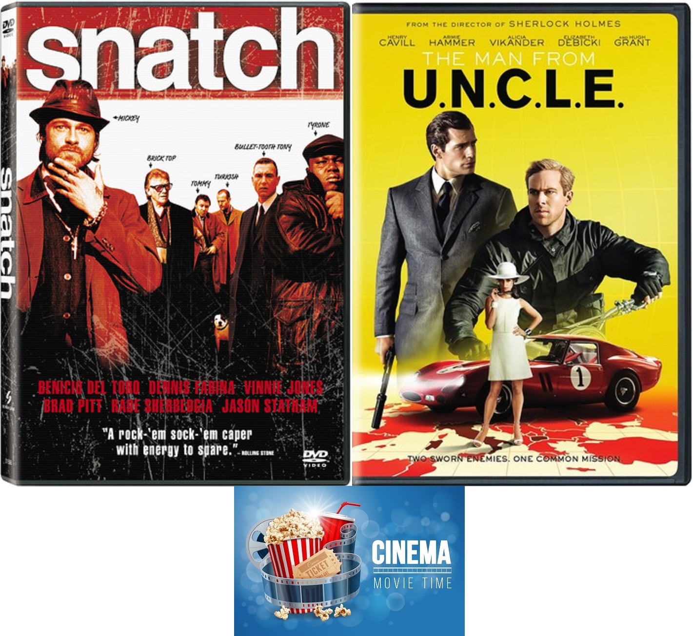 Guy Ritchie Double Feature Snatch & The Man From UNCLE 2 DVD SET ...