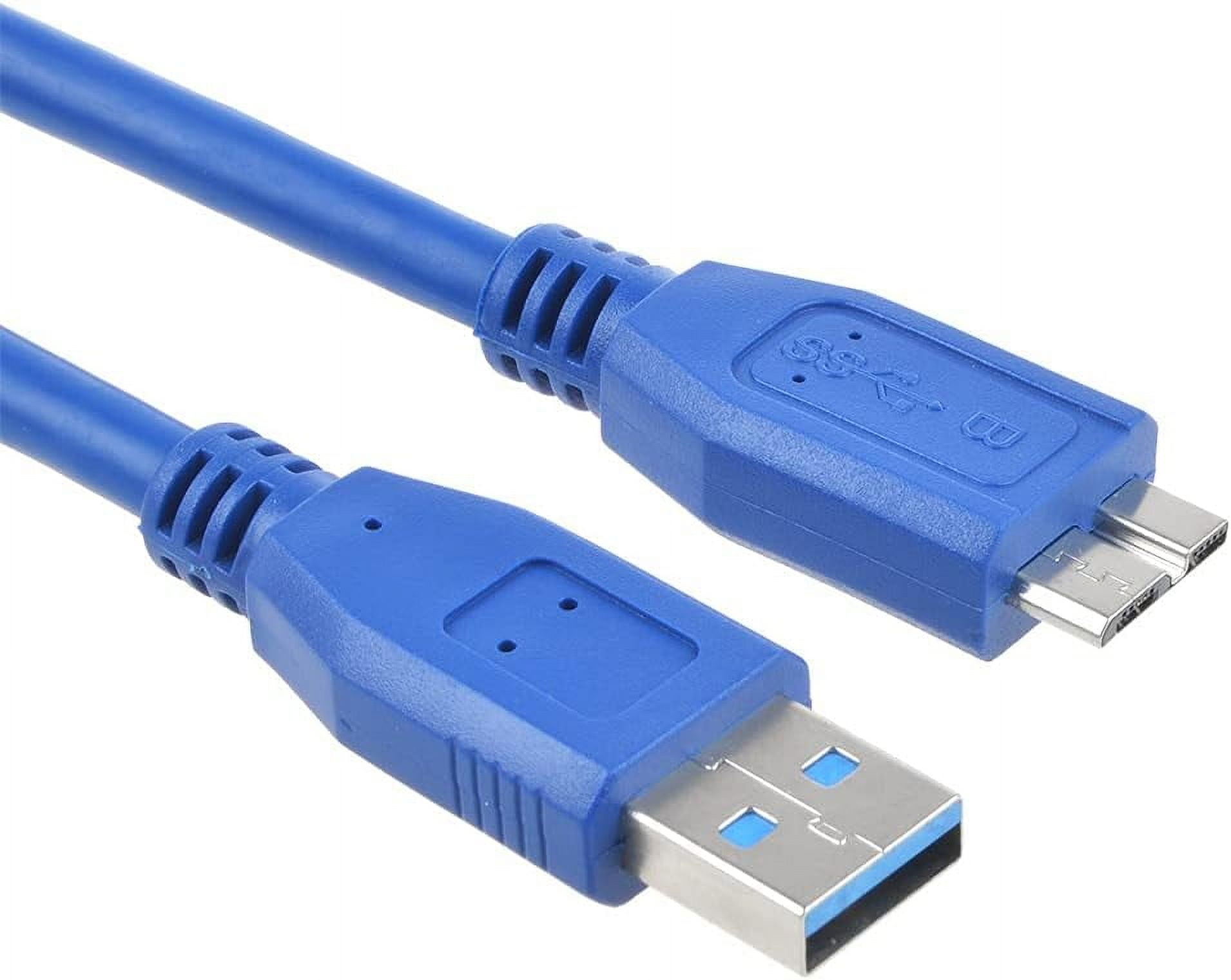 Guy-Tech USB 3.0 Cable Laptop PC Data Sync Cord Compatible with WD My Book Essential 3.5 ...