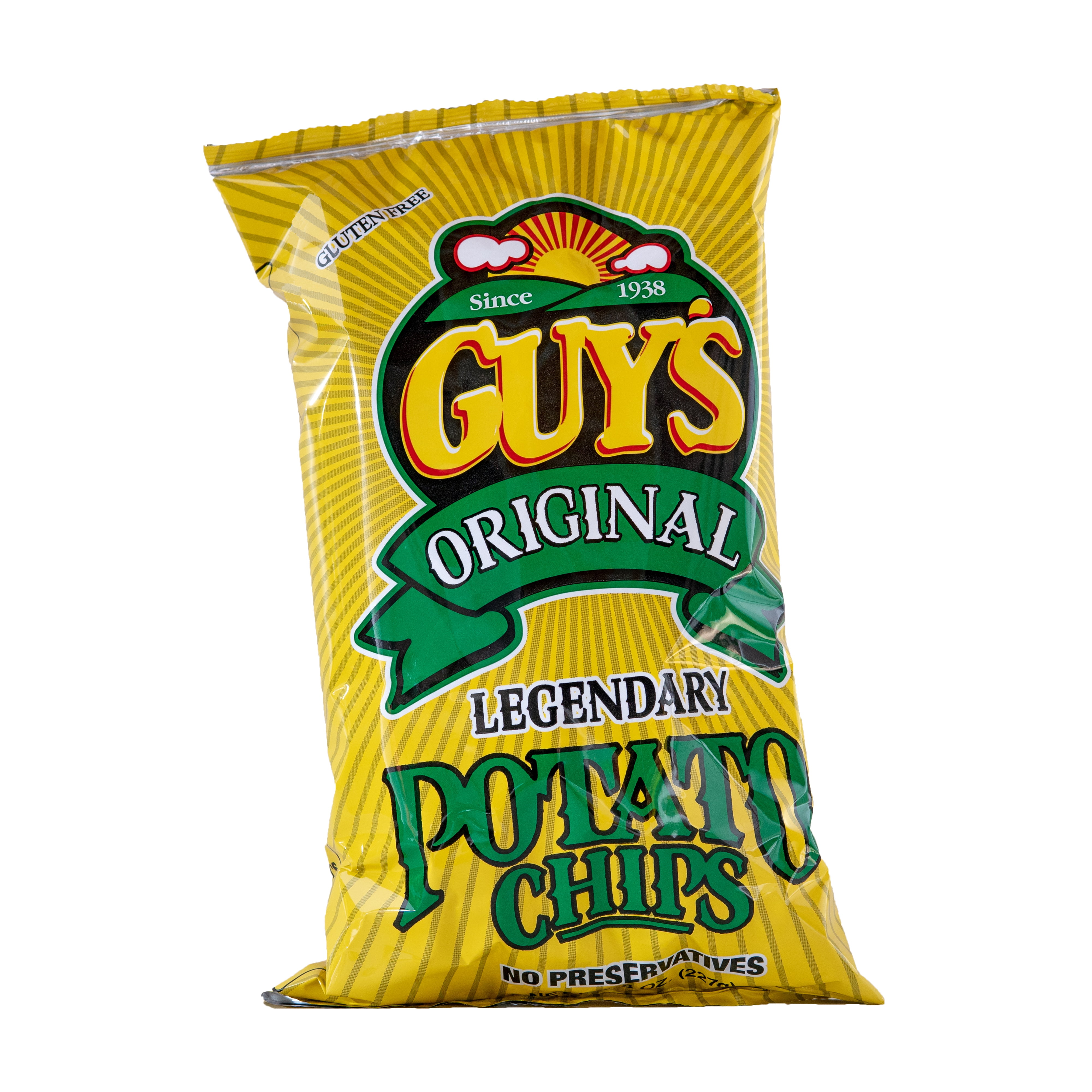 Guy's Snacks Original Plain Potato Chips, 8 oz - Walmart.com